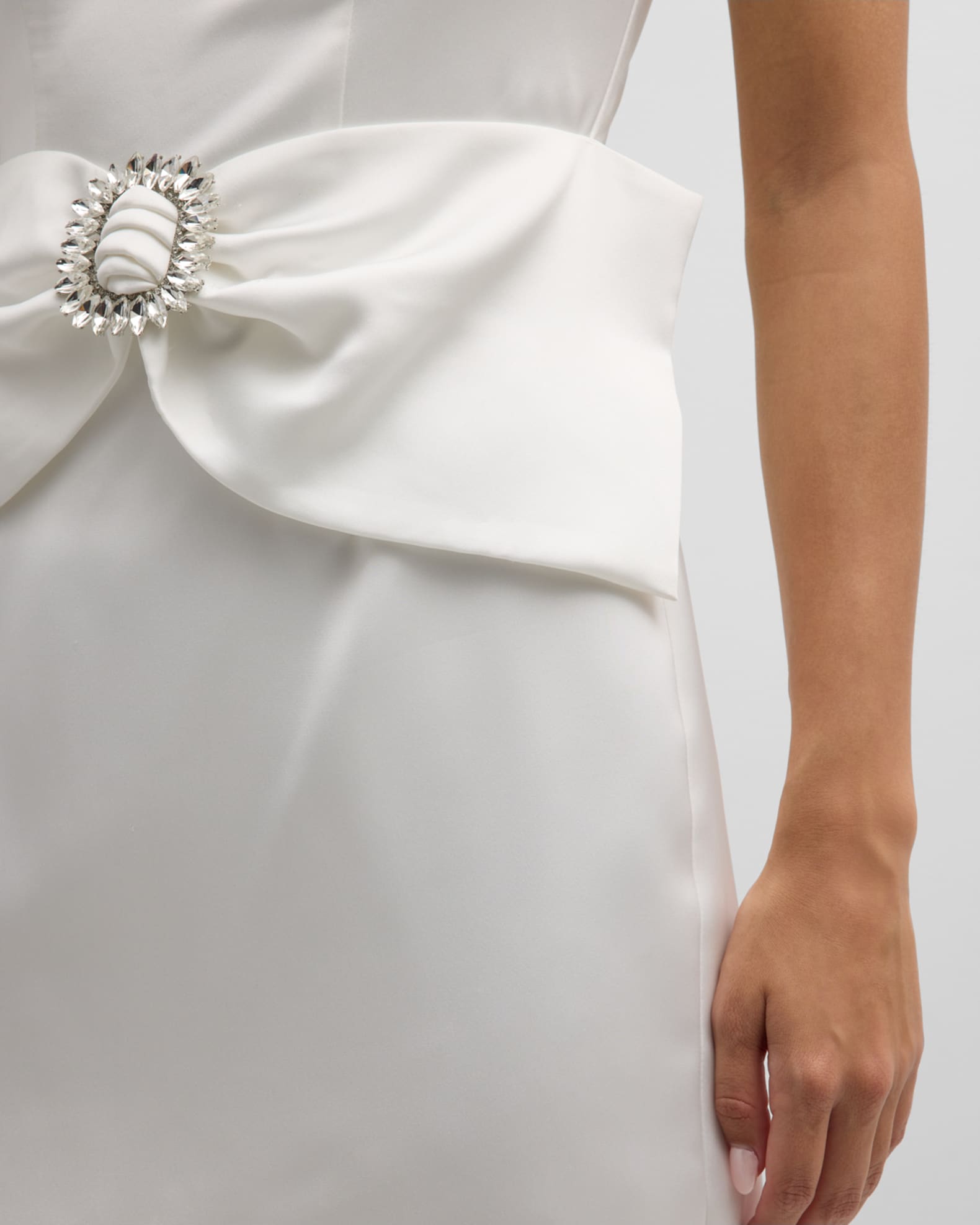 Ramy Brook Mercy Strapless Embellished Bow Mini Dress | Neiman Marcus