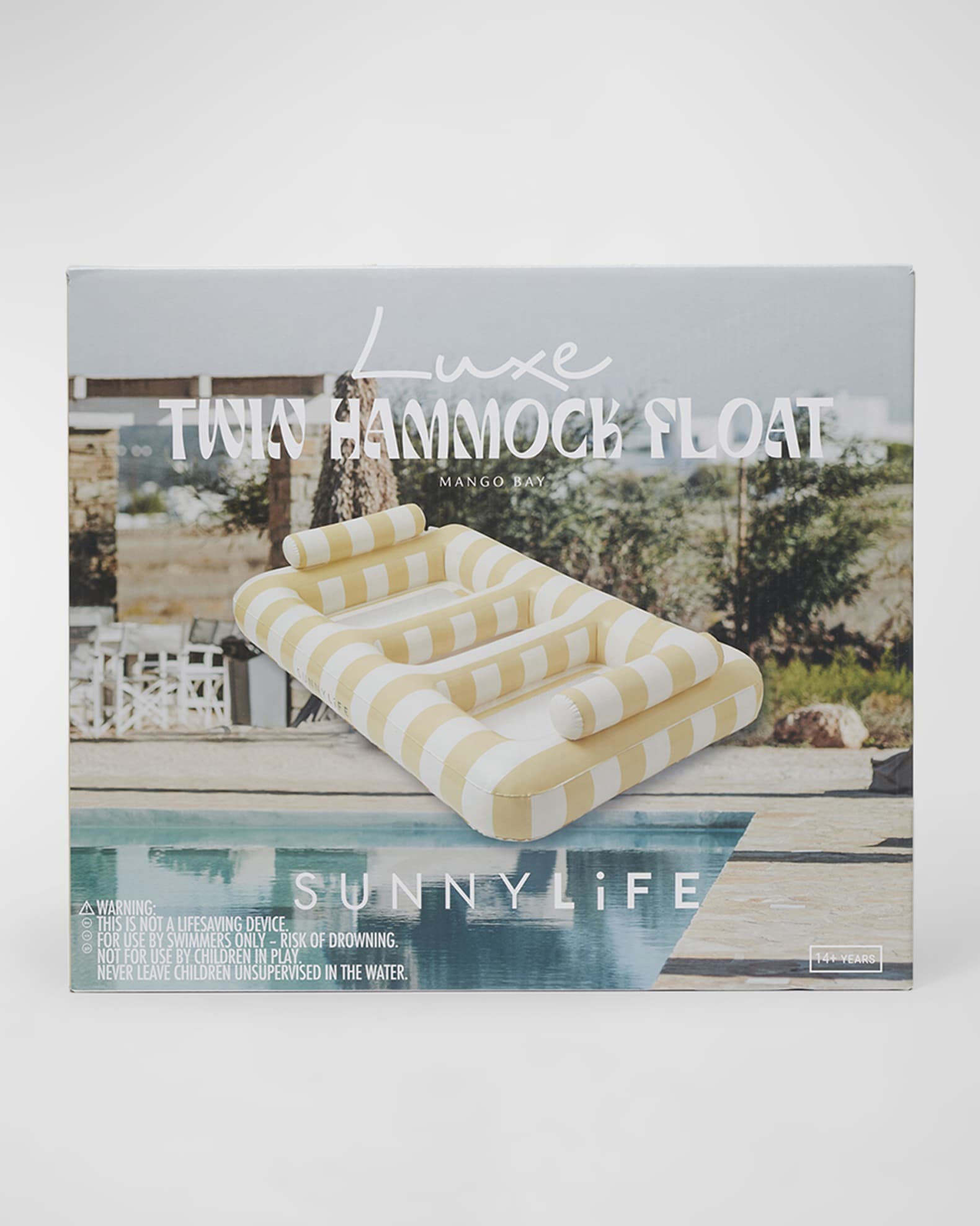 SUNNYLiFE Luxe Twin Hammock Float, Mango Bay | Neiman Marcus