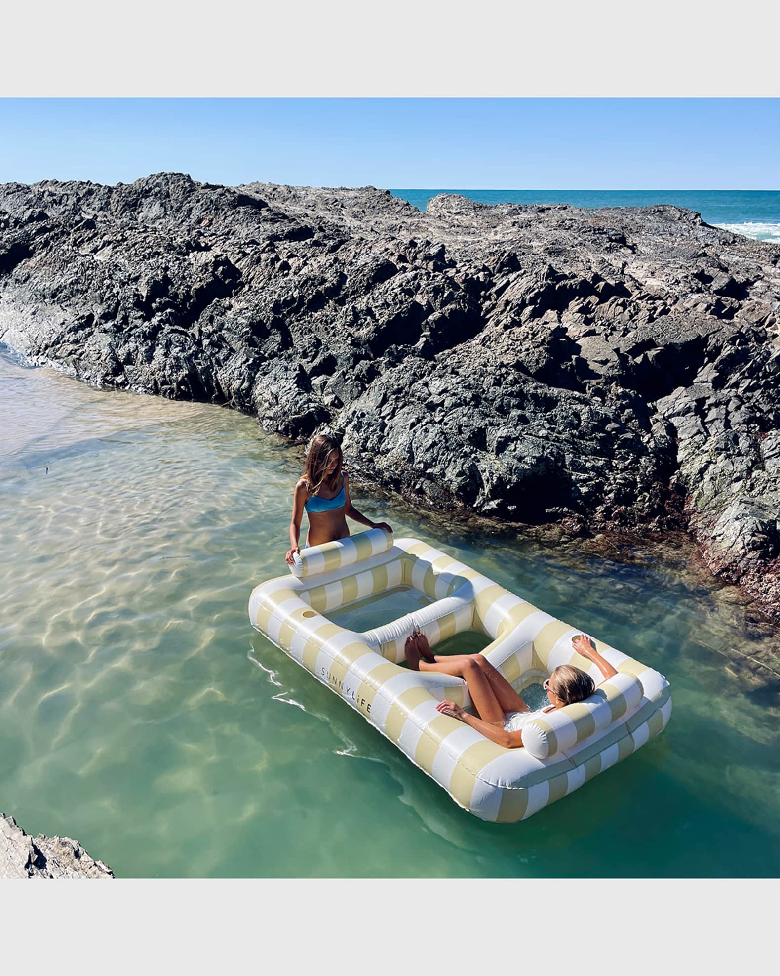 SUNNYLiFE Luxe Twin Hammock Float, Mango Bay | Neiman Marcus