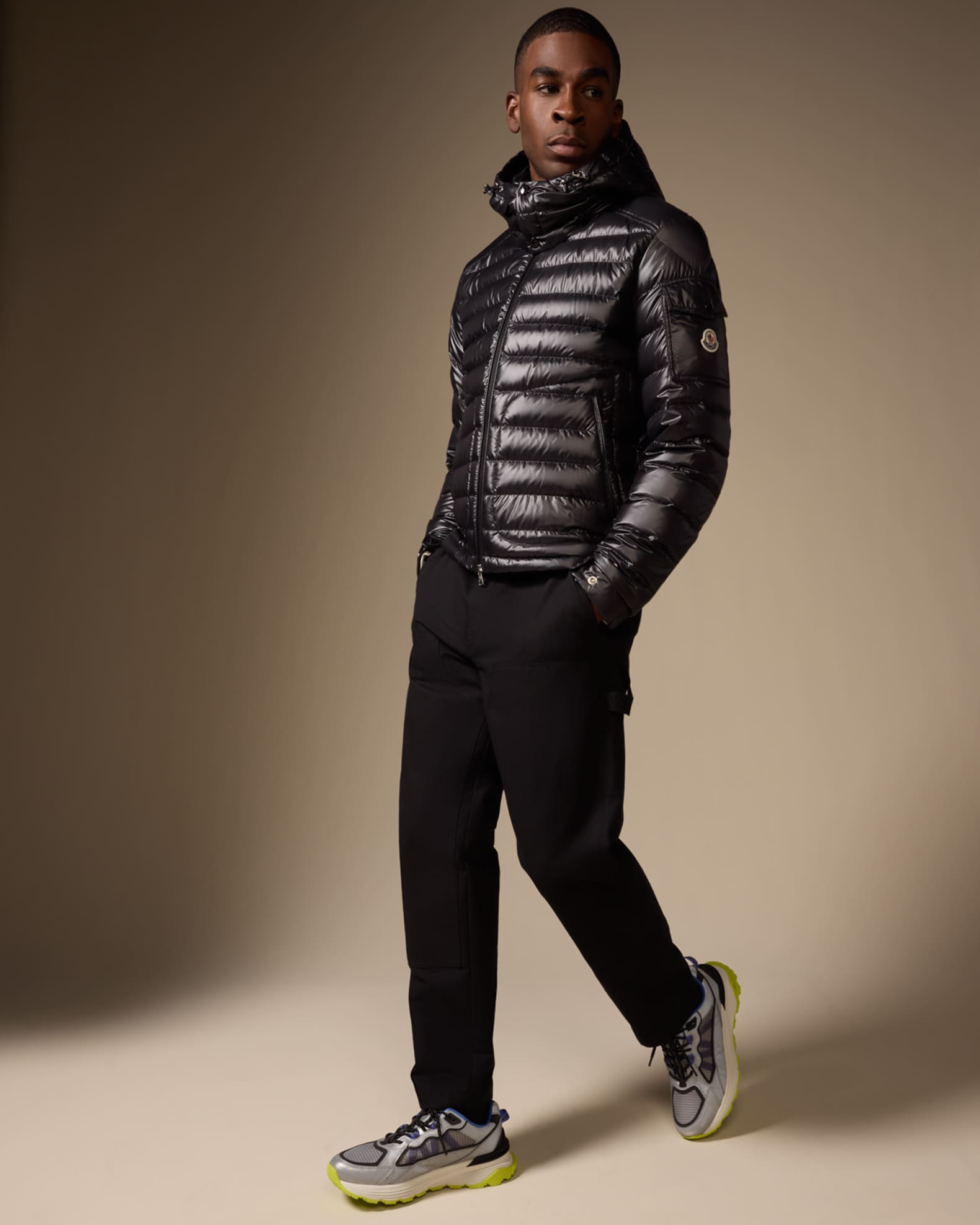 Moncler Men's Lauros Quilted Hooded Down Jacket | Neiman Marcus