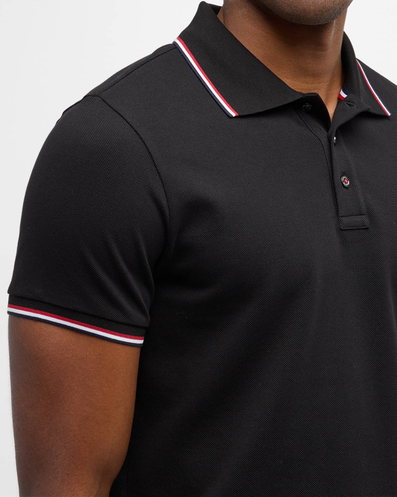 Moncler Men's Tipped Polo Shirt | Neiman Marcus