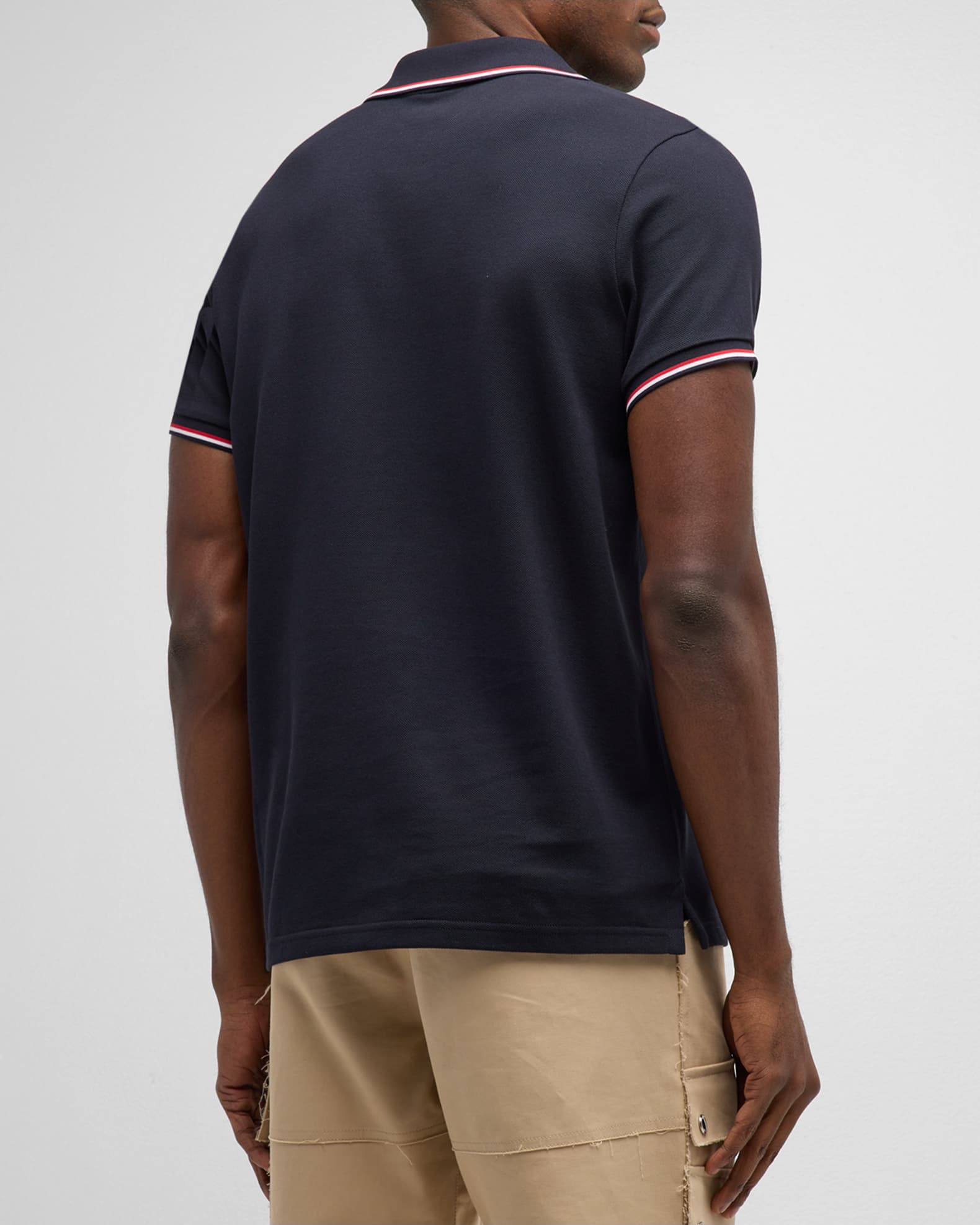Moncler Men's Tipped Polo Shirt | Neiman Marcus
