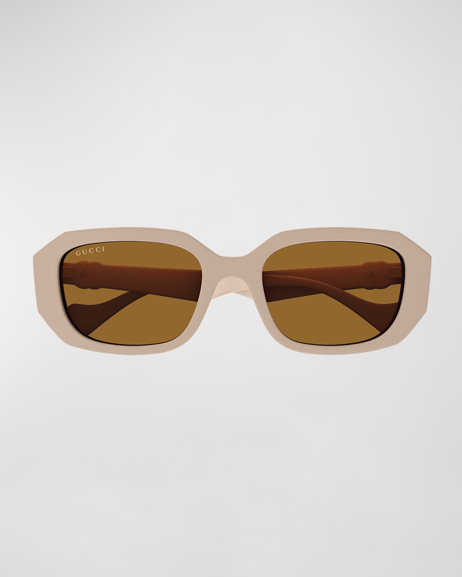 Gucci Geometric Plastic Rectangle Sunglasses | Neiman Marcus