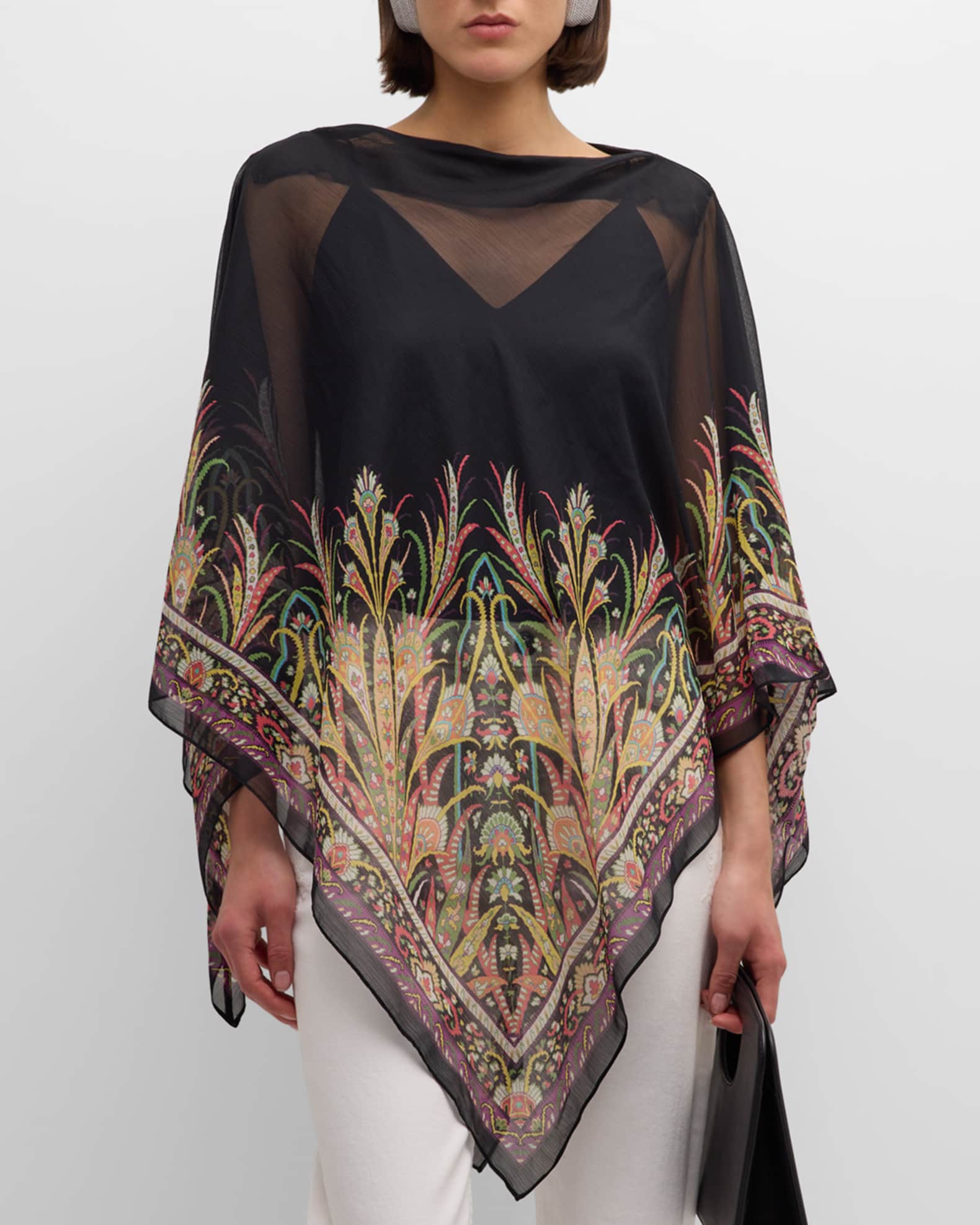 Etro Sheer Patterned Cover-Up | Neiman Marcus