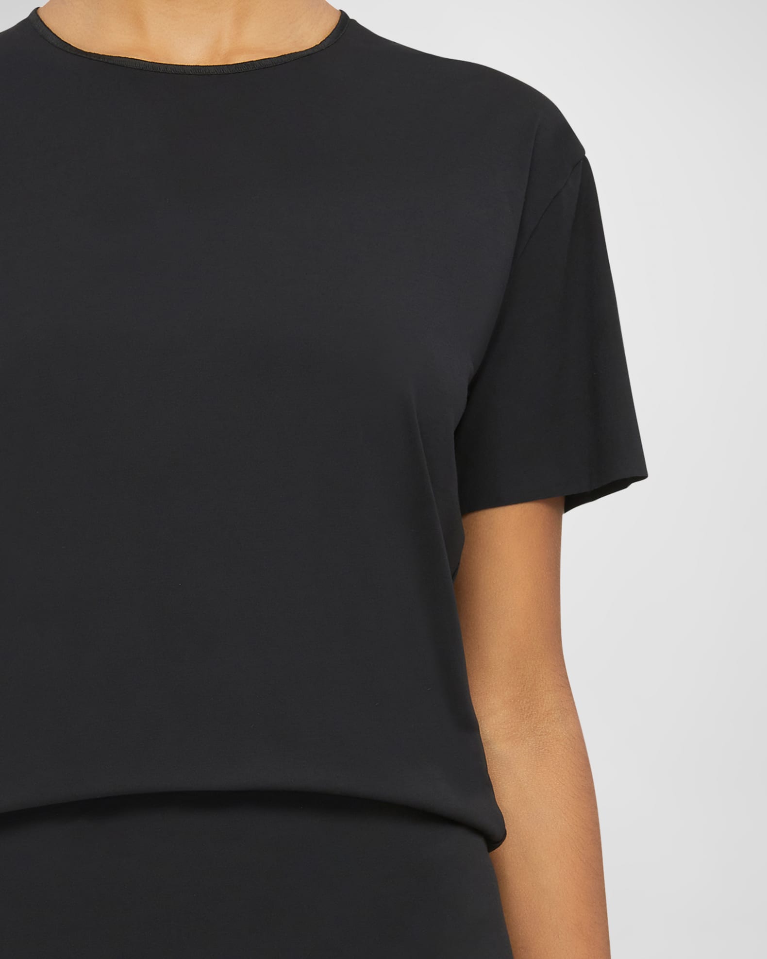 Wolford Aurora Pure Cut String Short-Sleeve Bodysuit | Neiman Marcus