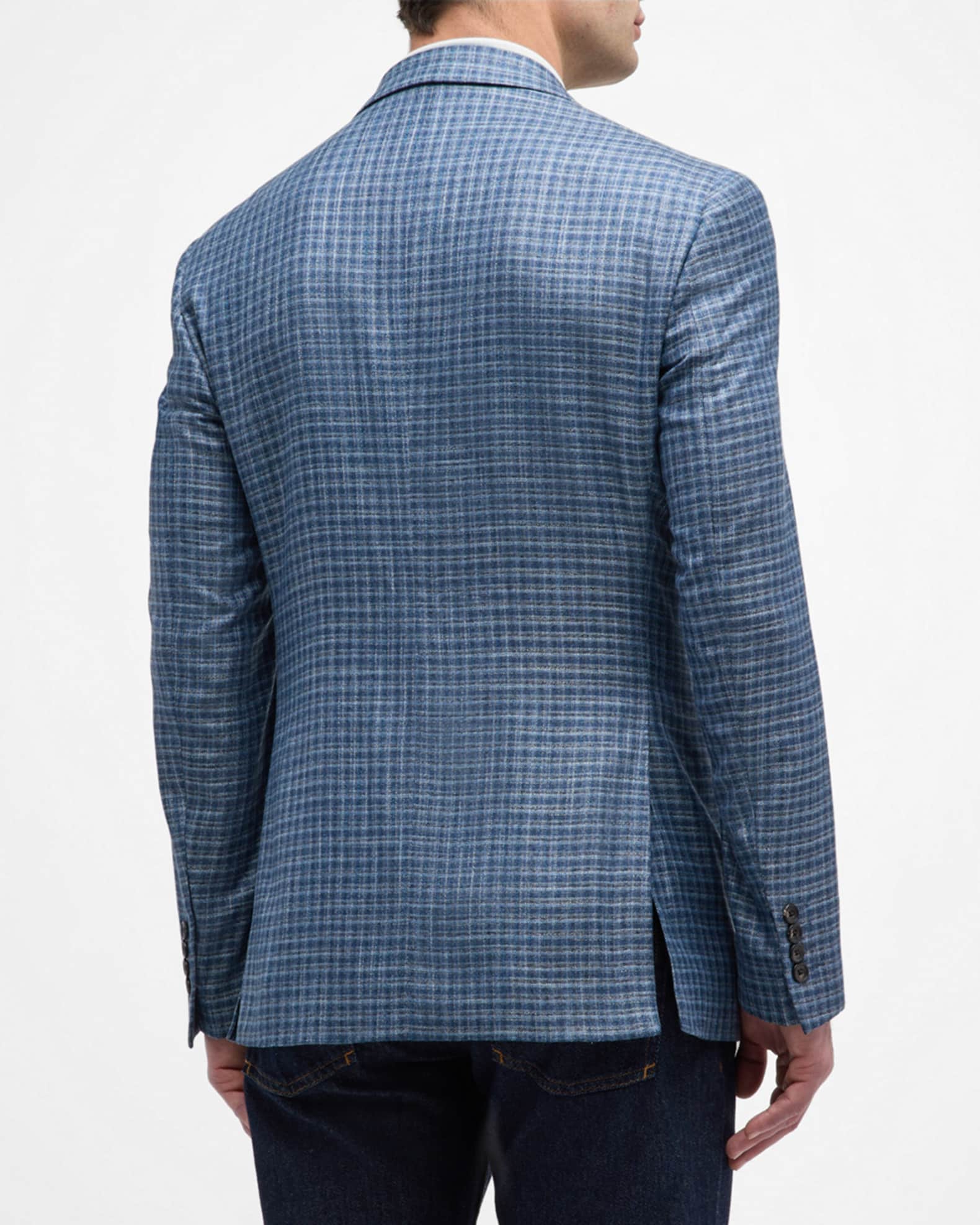 Emporio Armani Men's Check Sport Coat | Neiman Marcus