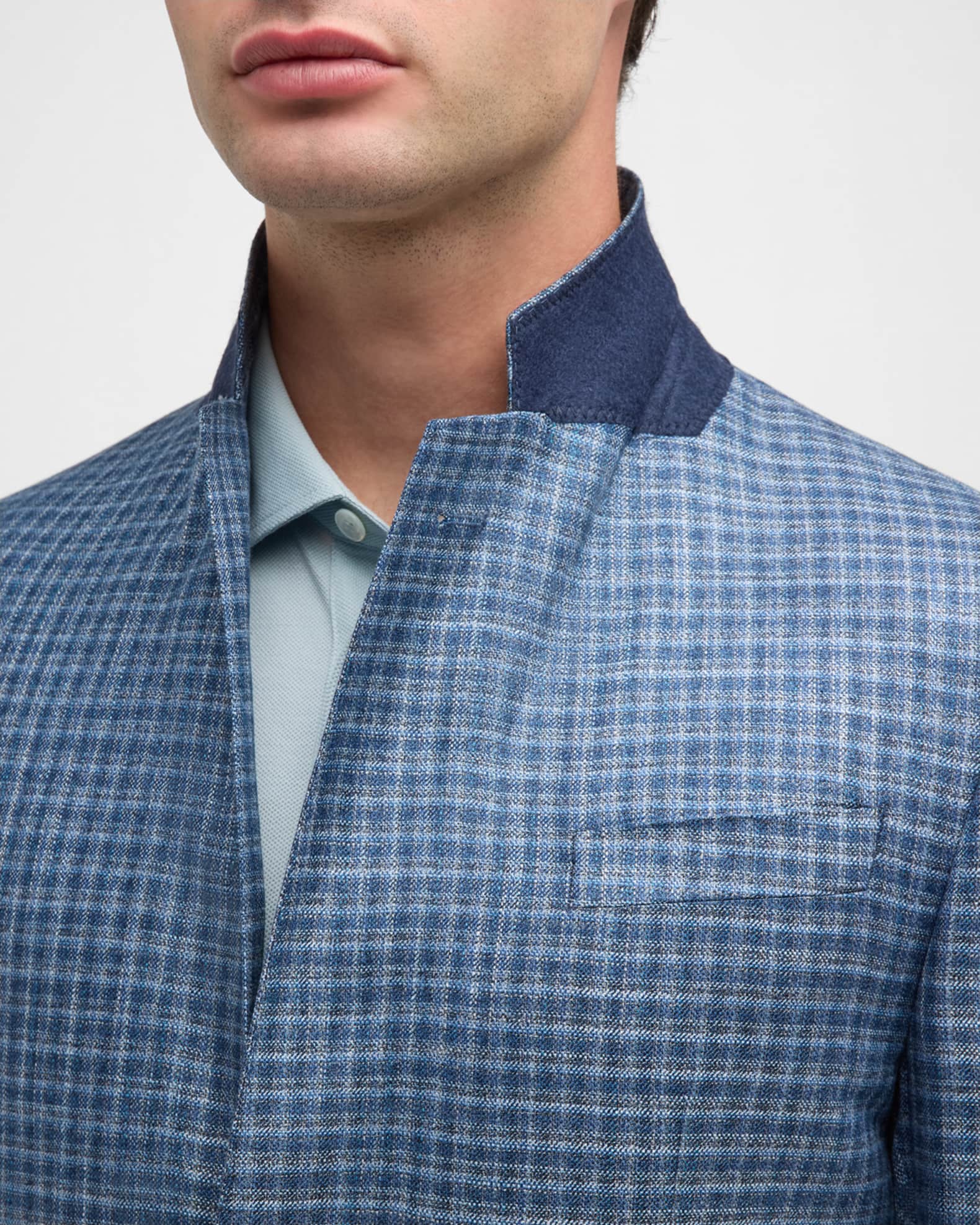 Emporio Armani Men's Check Sport Coat | Neiman Marcus
