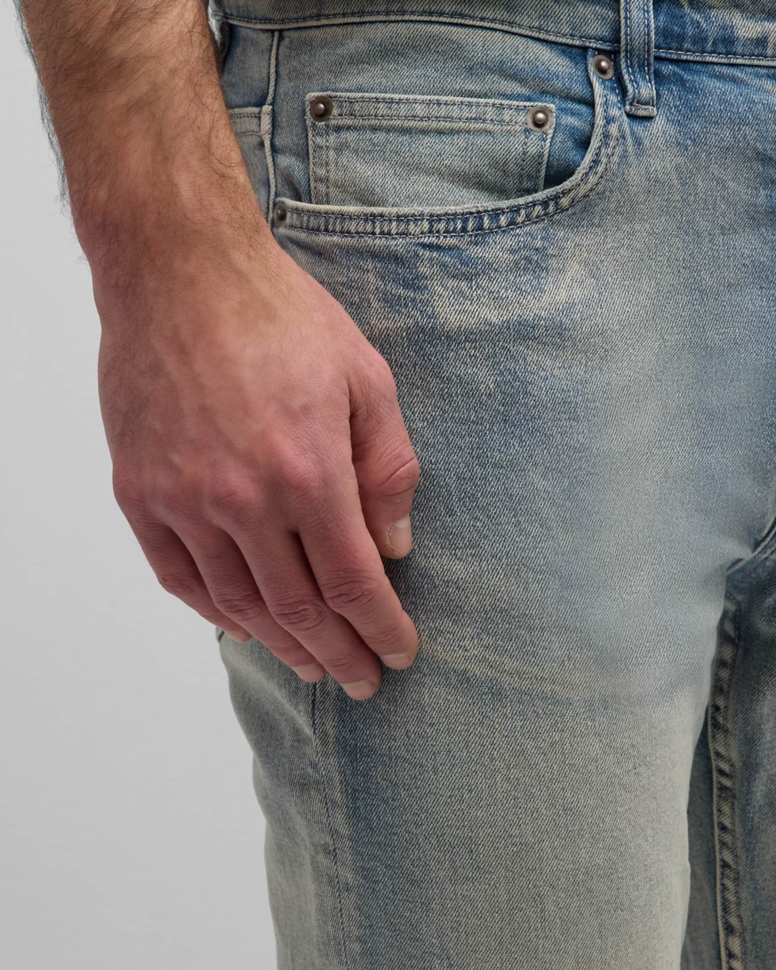 Ksubi Men's Chitch Punk Blue Shred Jeans | Neiman Marcus