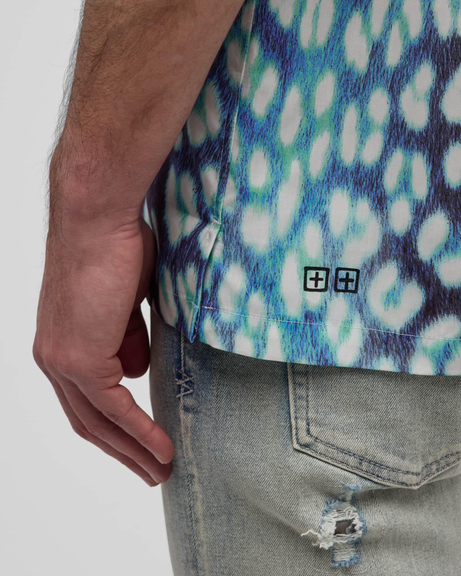 Ksubi Men's Ultra Leopard Camp Shirt | Neiman Marcus
