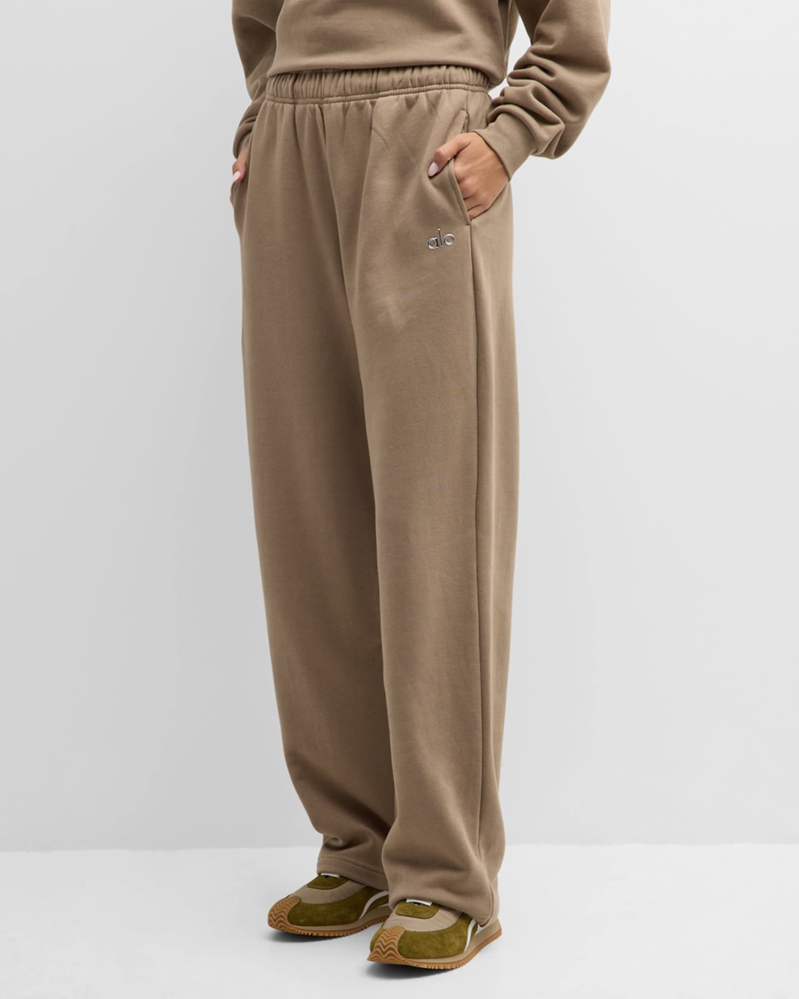 Alo Yoga Accolade Straight-Leg Sweatpants | Neiman Marcus