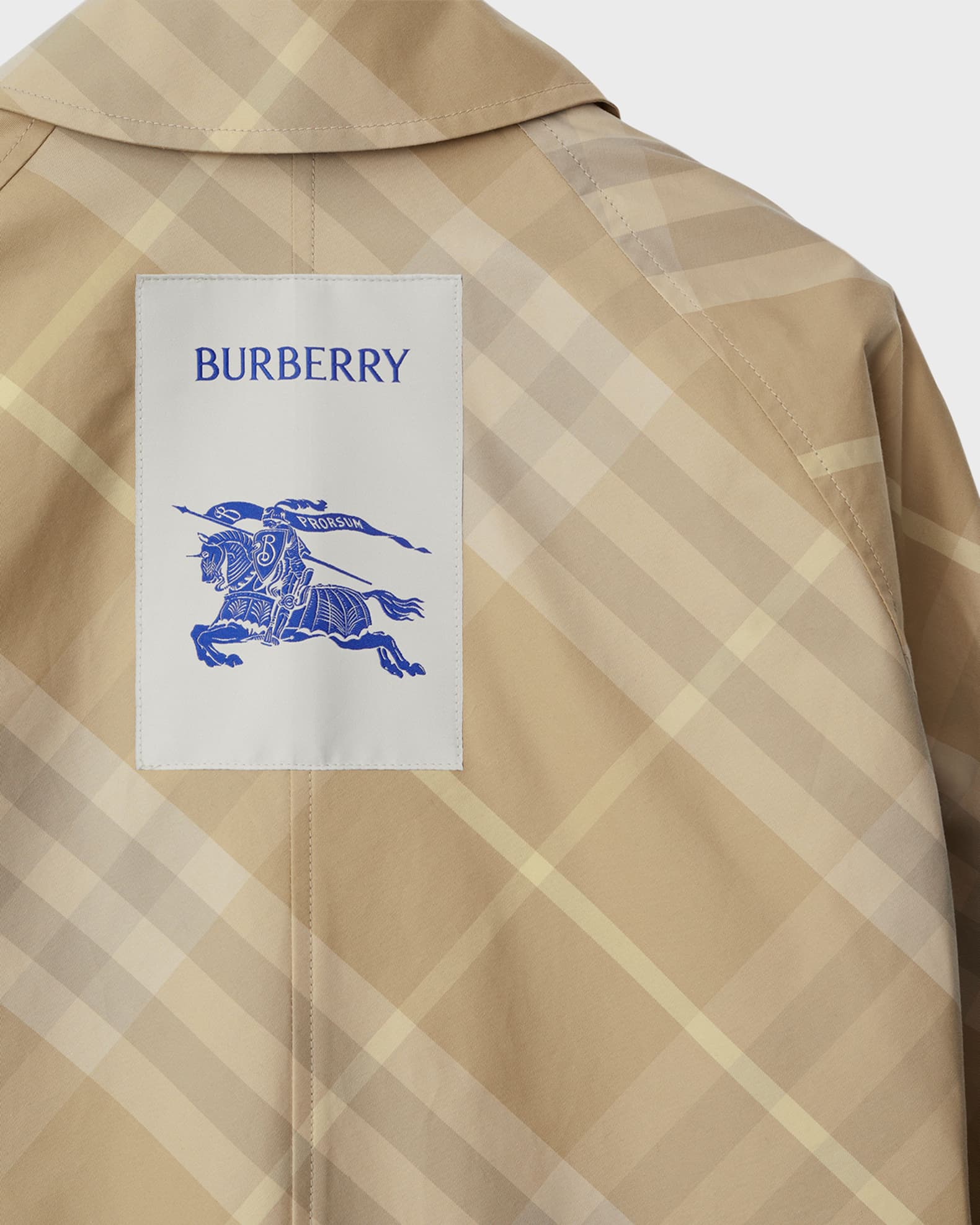 Burberry Reversible Check Print Trench Coat | Neiman Marcus