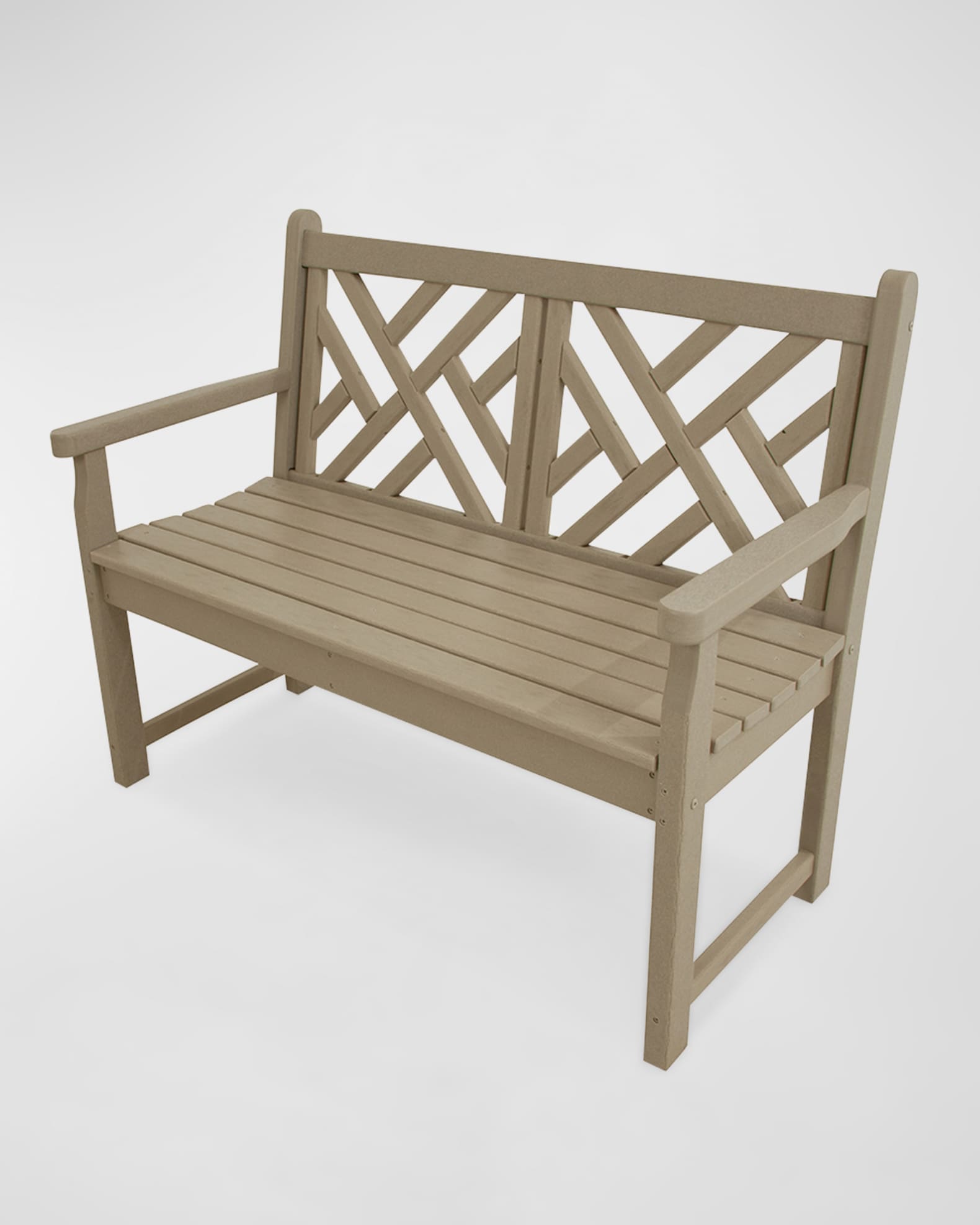 POLYWOOD Chippendale 48" Outdoor Bench | Neiman Marcus