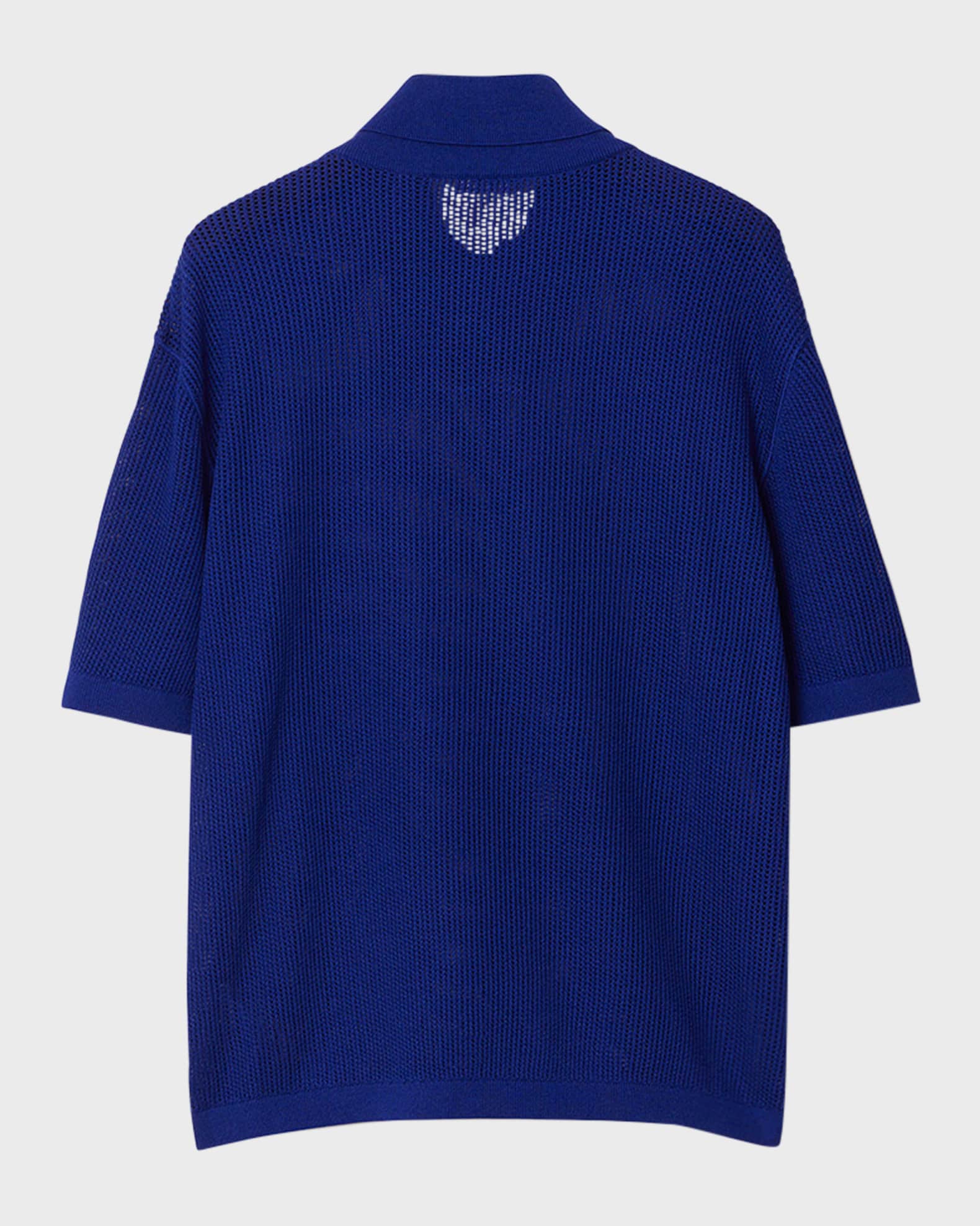 Burberry Men's Mesh Knit Polo Shirt | Neiman Marcus