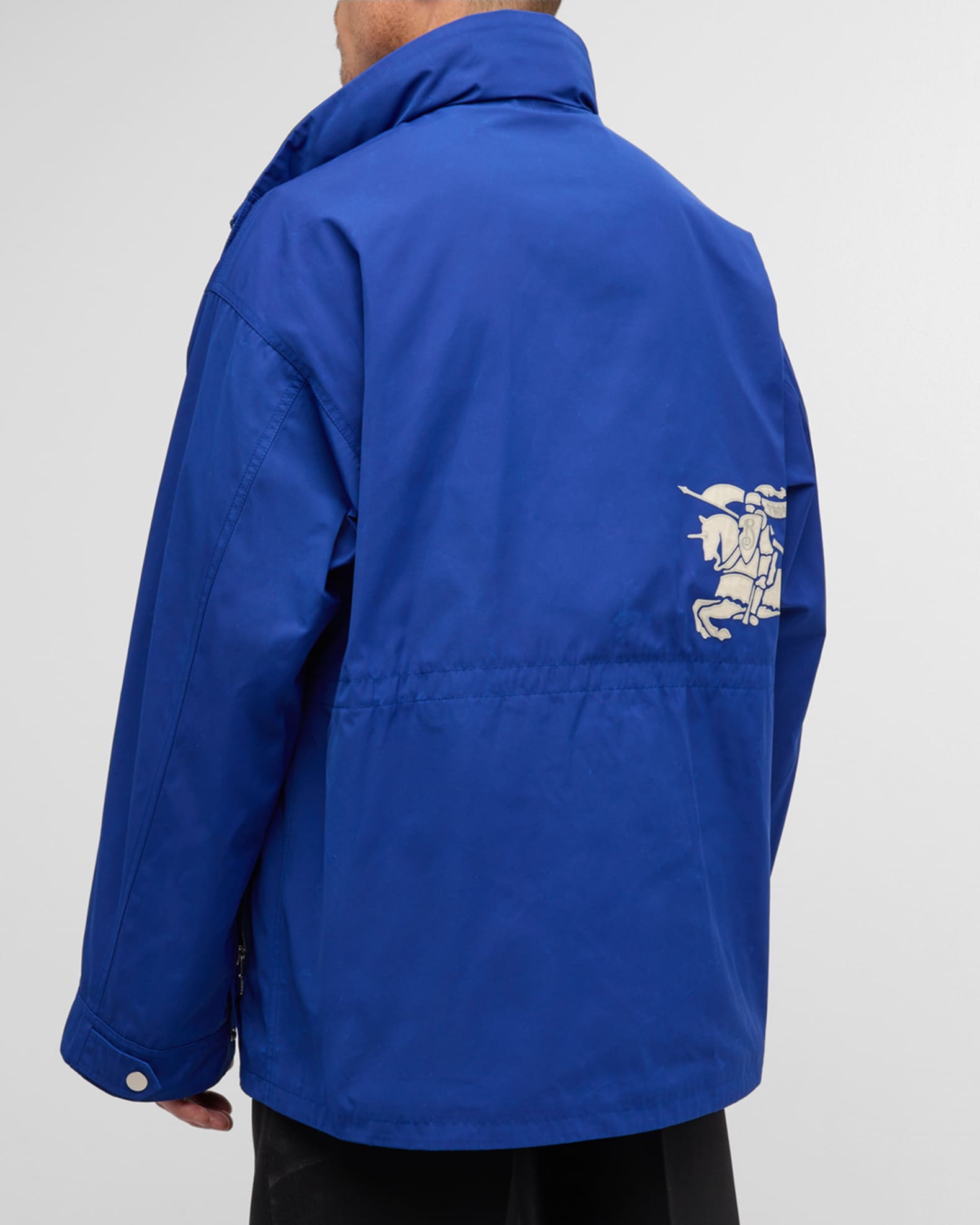 Burberry Men's EKD Parka with Check Hood | Neiman Marcus