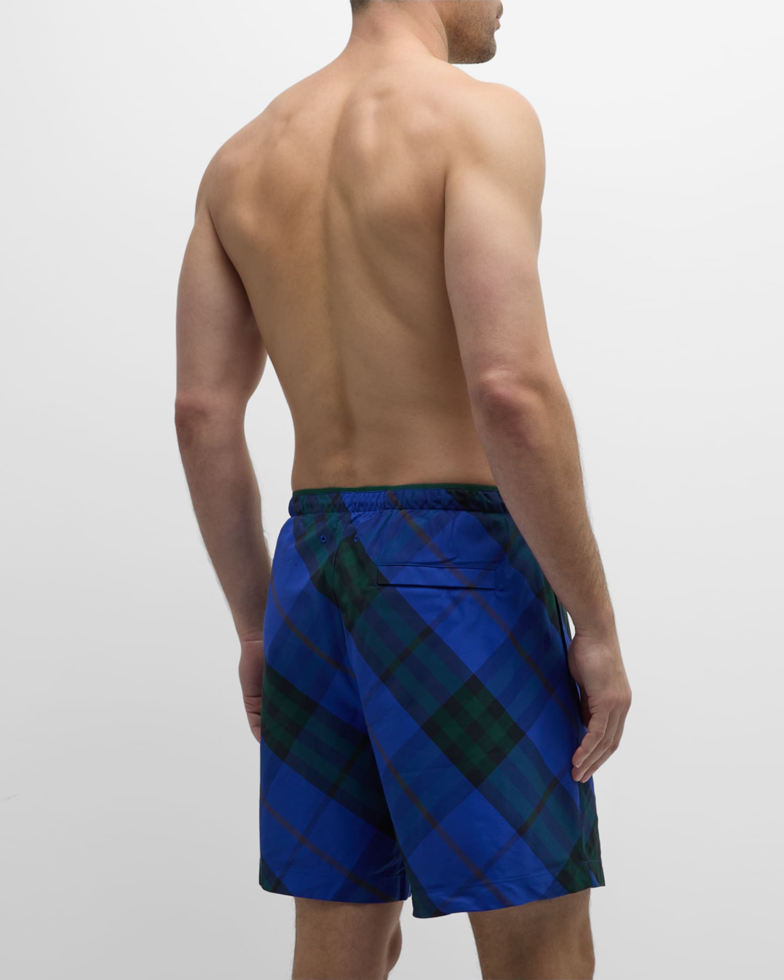 Burberry Men's IP Check Swim Shorts | Neiman Marcus