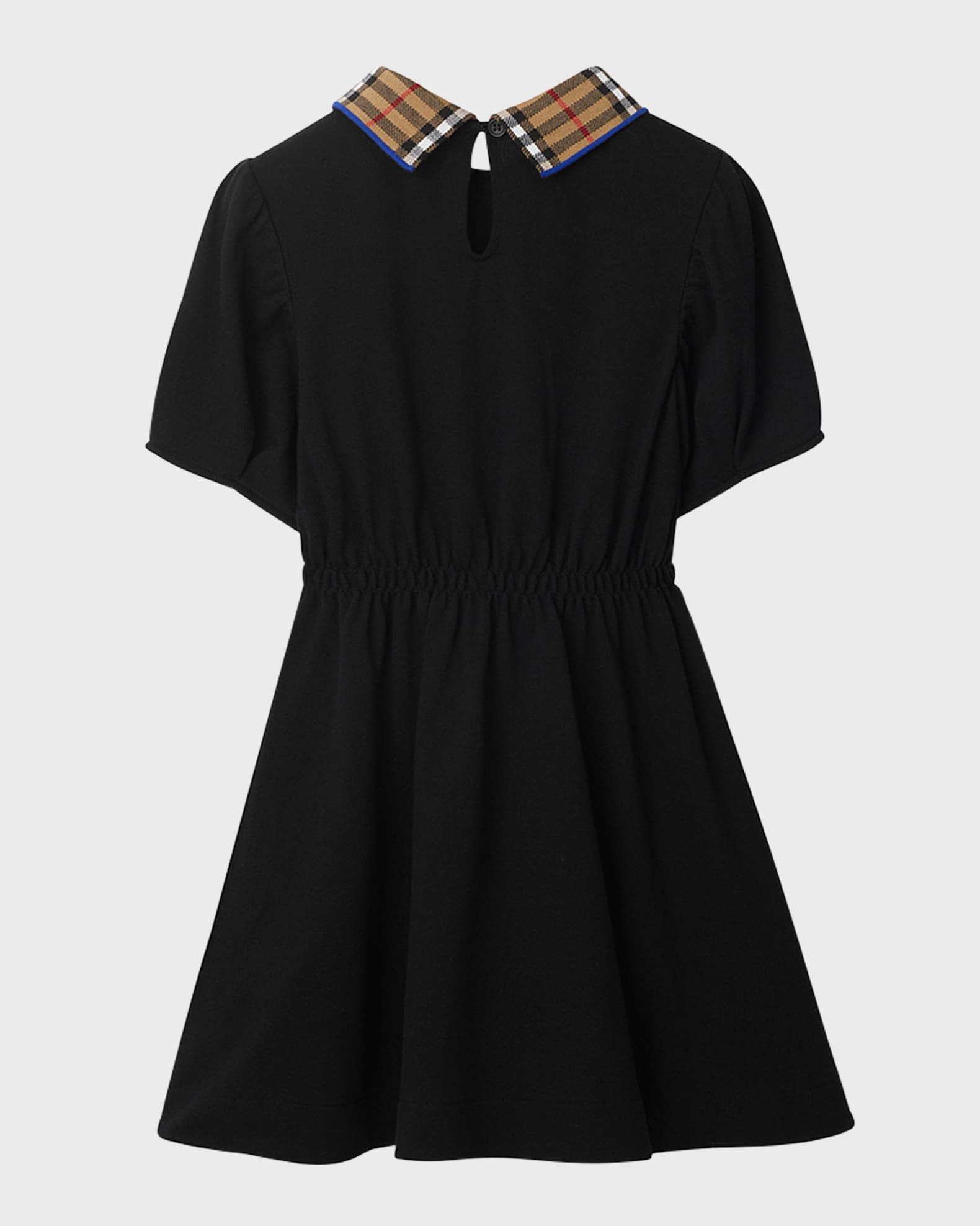 Girl's Alesea Check Collar Polo Dress | Neiman Marcus