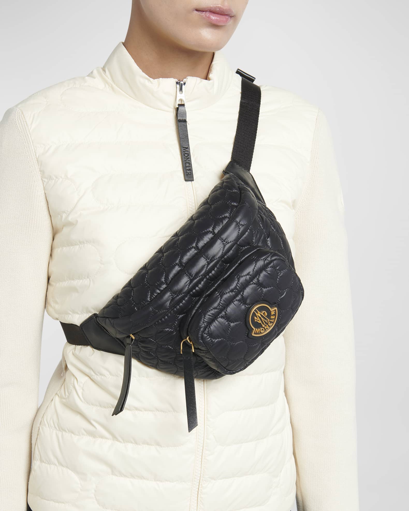 Moncler Felicie Quilted Belt Bag | Neiman Marcus
