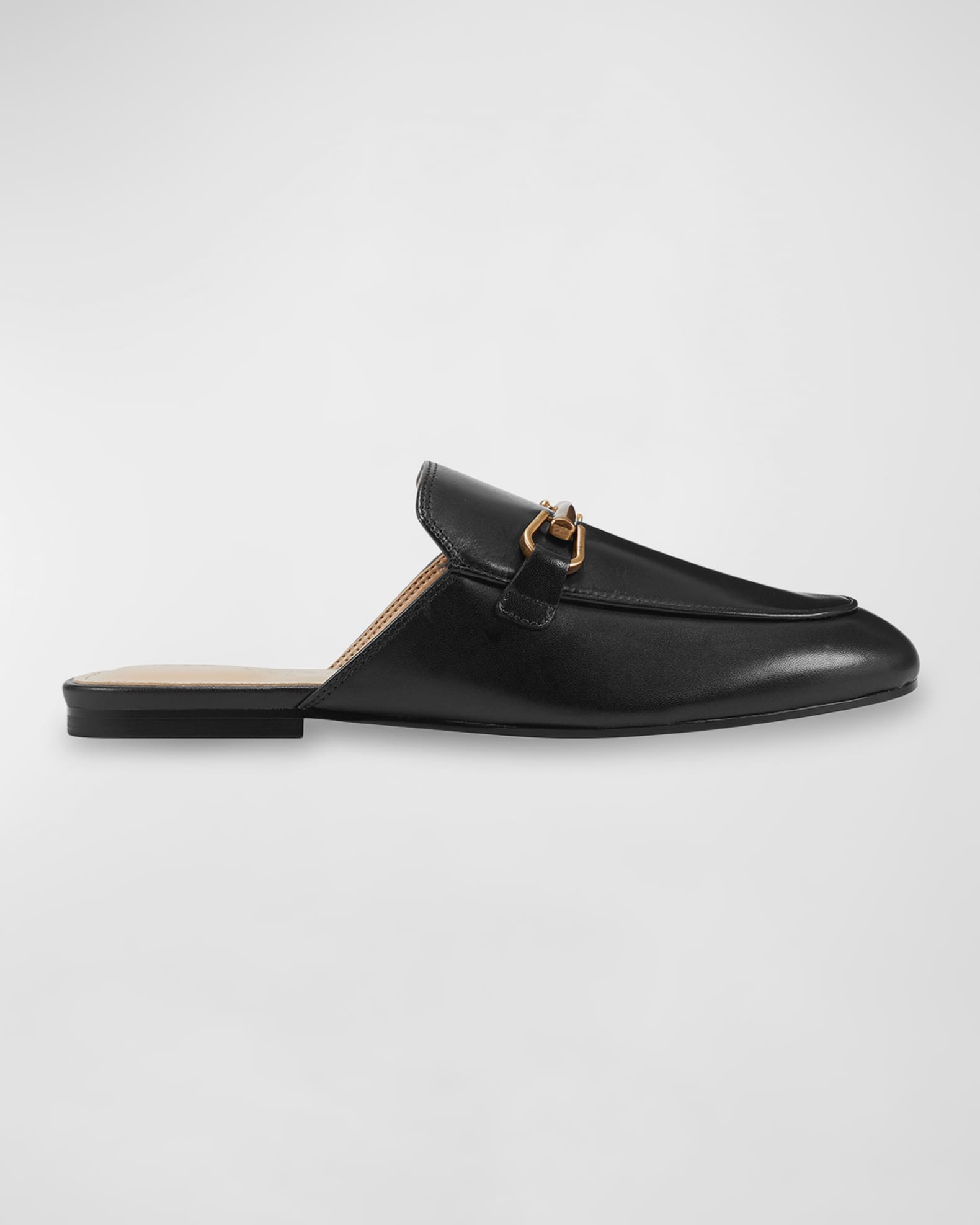 Marc Fisher LTD Butler Leather Bit Loafer Mules | Neiman Marcus