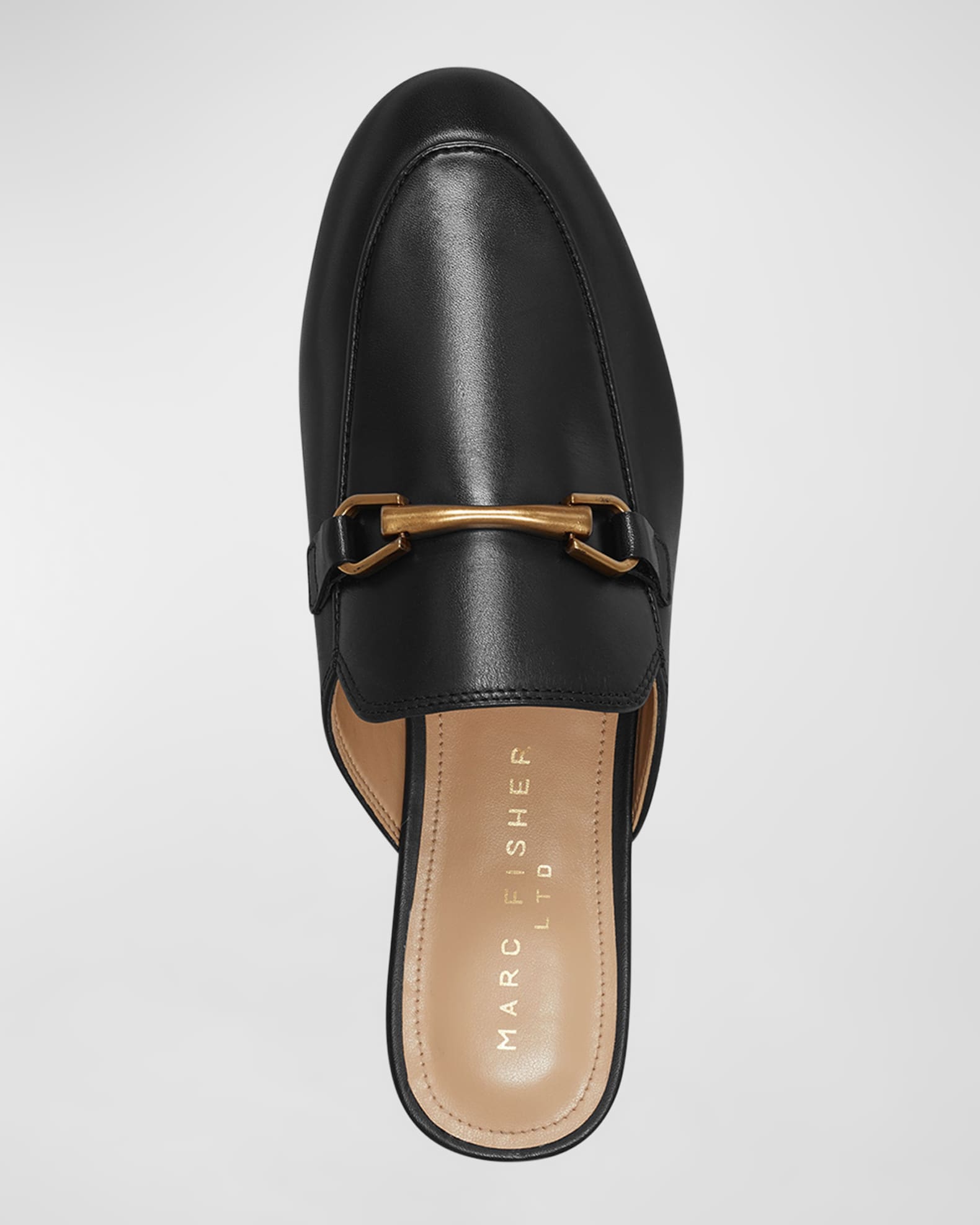 Marc Fisher LTD Butler Leather Bit Loafer Mules | Neiman Marcus