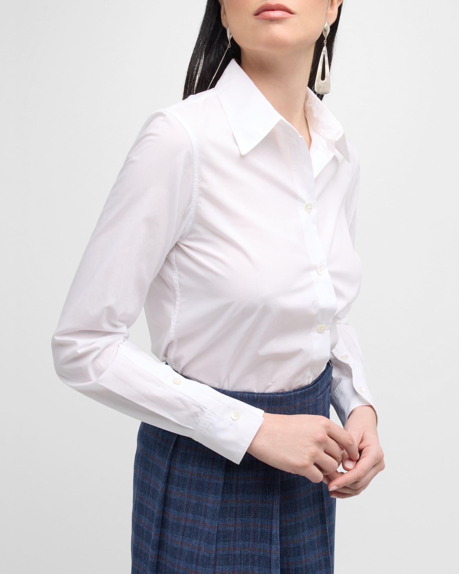 WE-AR4 Fitted Classic Button-Front Shirt | Neiman Marcus