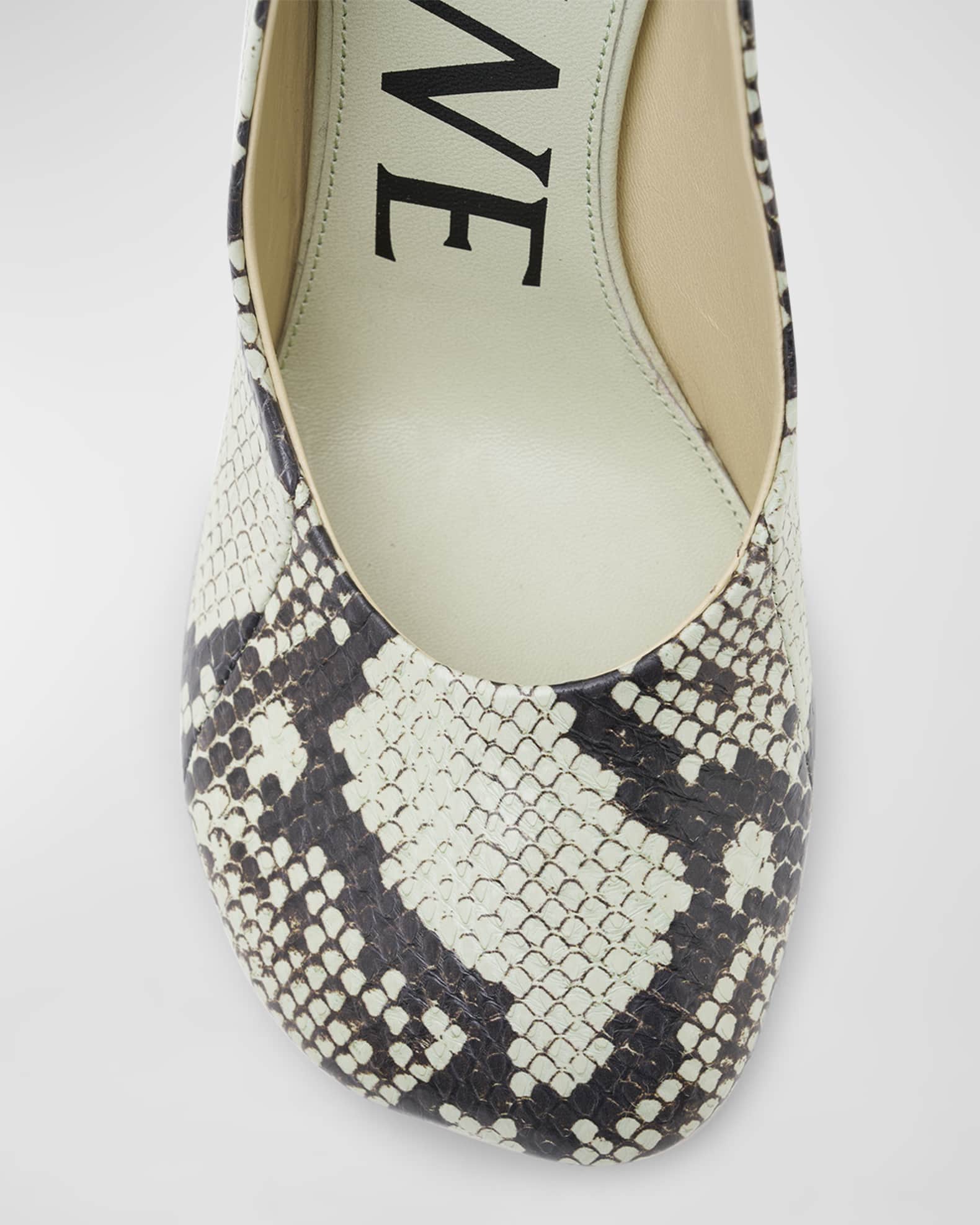 Loewe Toy Snakeskin Stiletto Pumps | Neiman Marcus