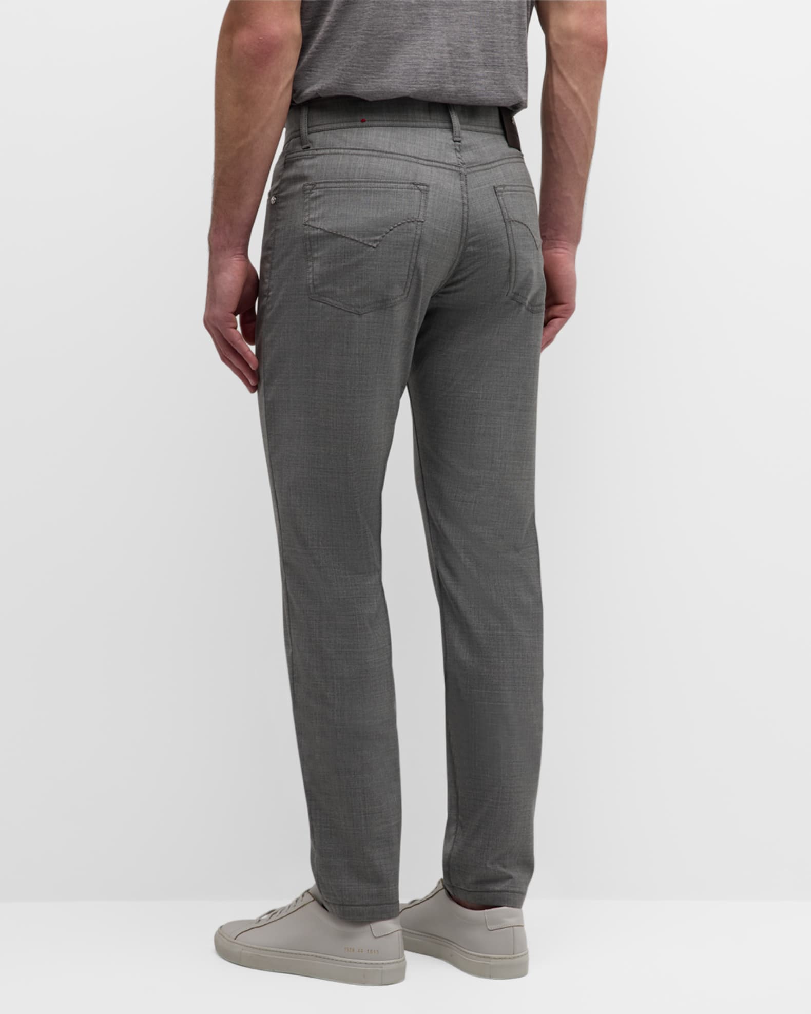Marco Pescarolo Men's 130s Worsted Wool 5-Pocket Pants | Neiman Marcus