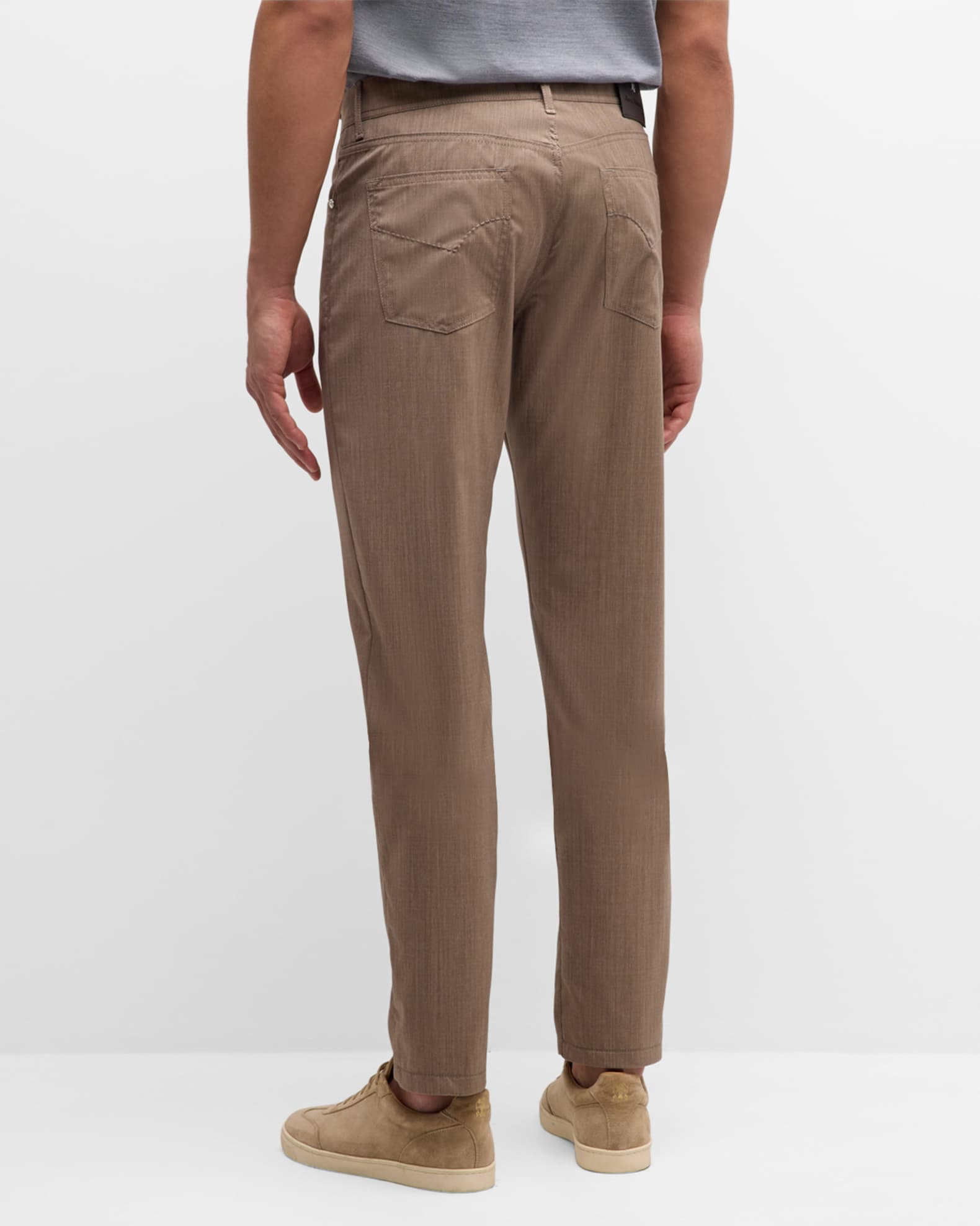 Marco Pescarolo Men's 130s Worsted Wool 5-Pocket Pants | Neiman Marcus