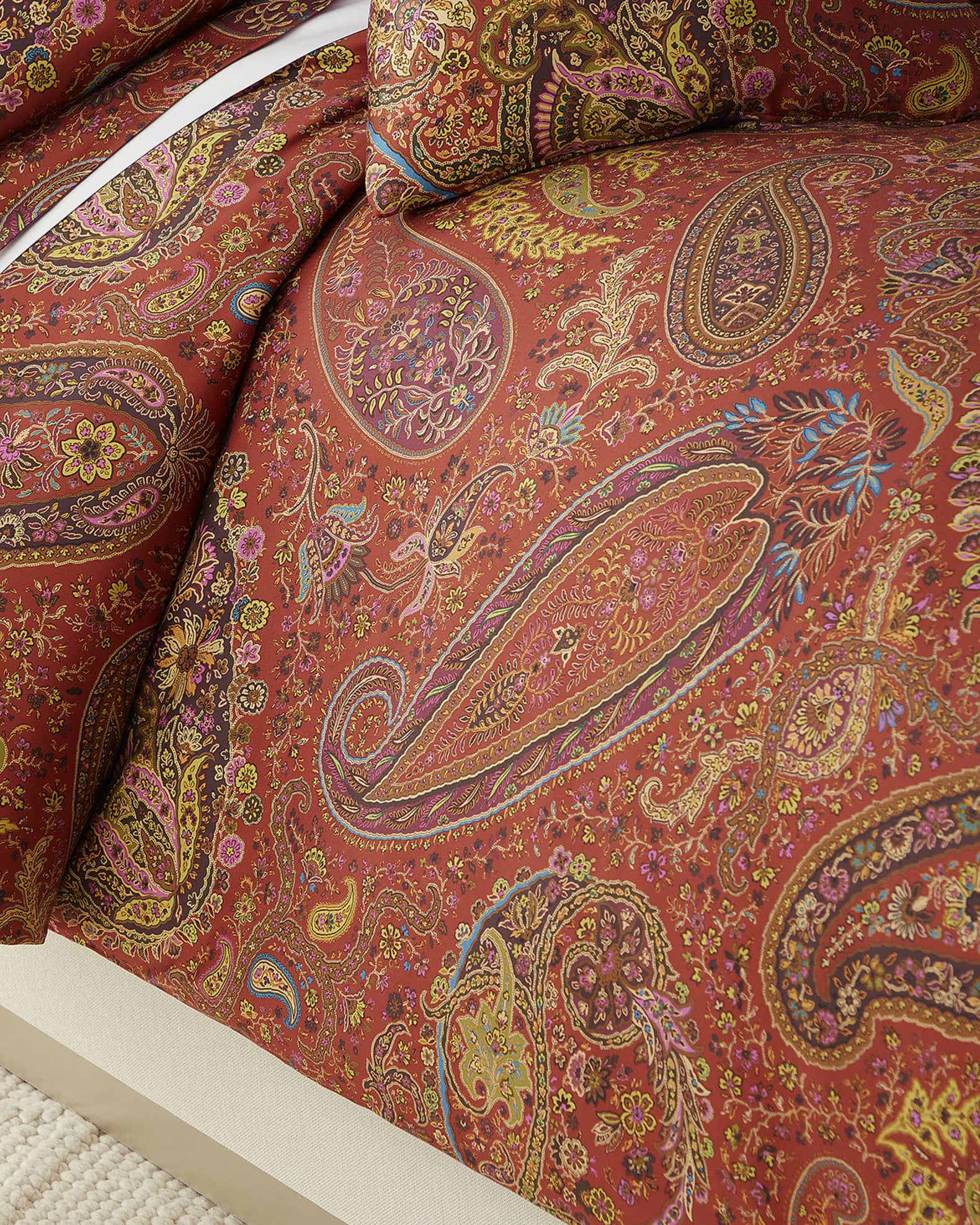 Etro Maranta King Three-Piece Duvet Set | Neiman Marcus