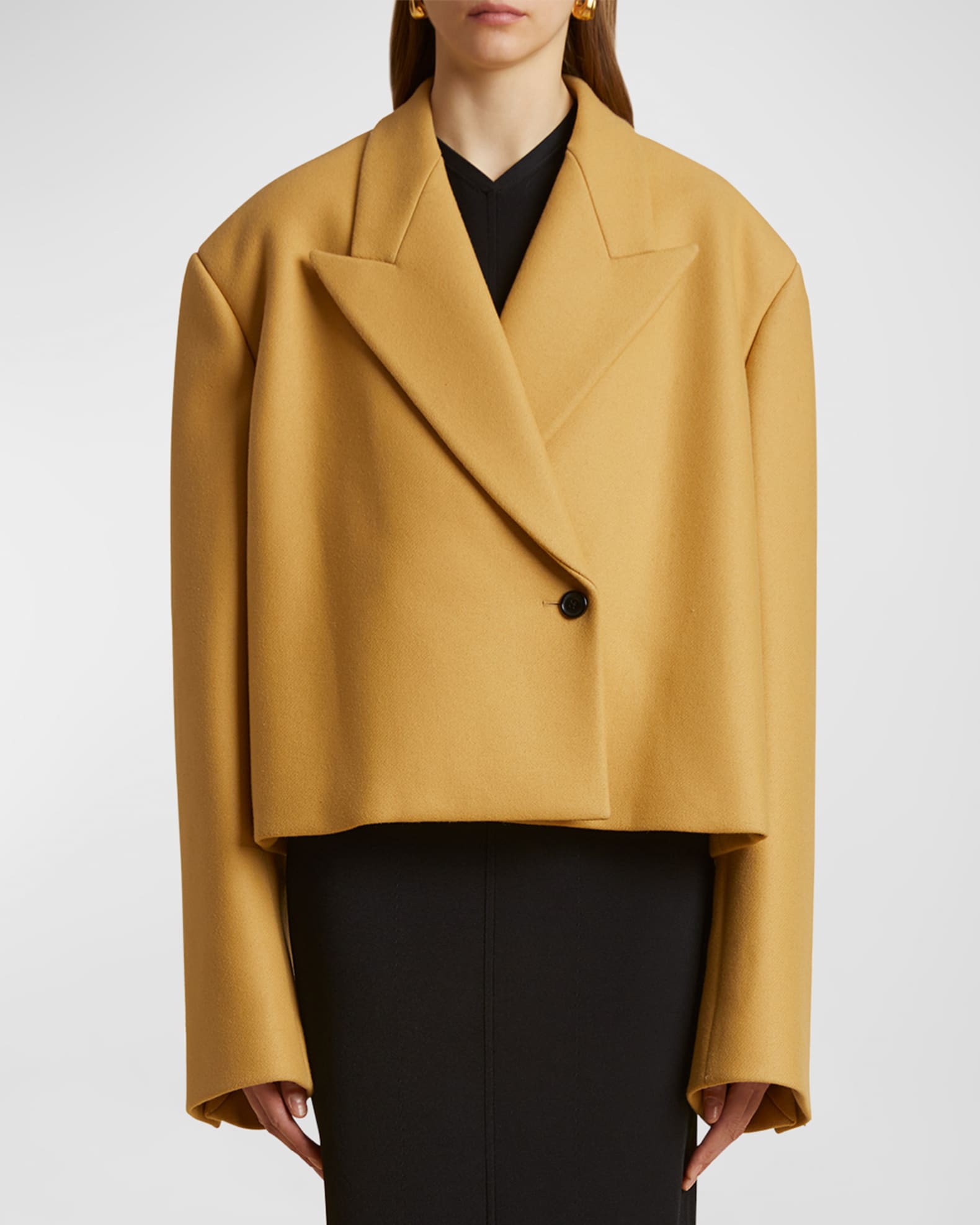 Khaite Raymond Oversized Double-Breasted Jacket | Neiman Marcus