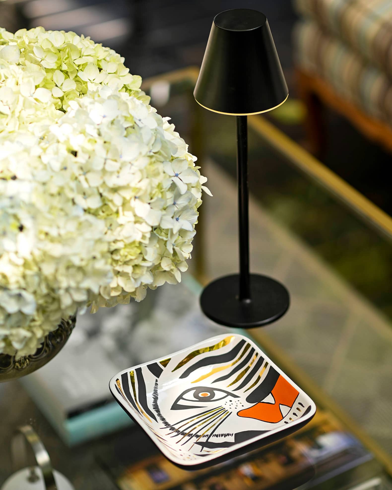 Waylande Gregory Tiger Face Tray | Neiman Marcus