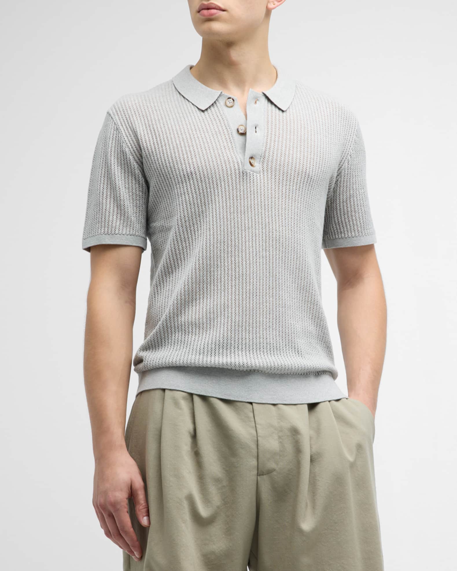 Rails Men's Nathan Knit Polo Shirt | Neiman Marcus