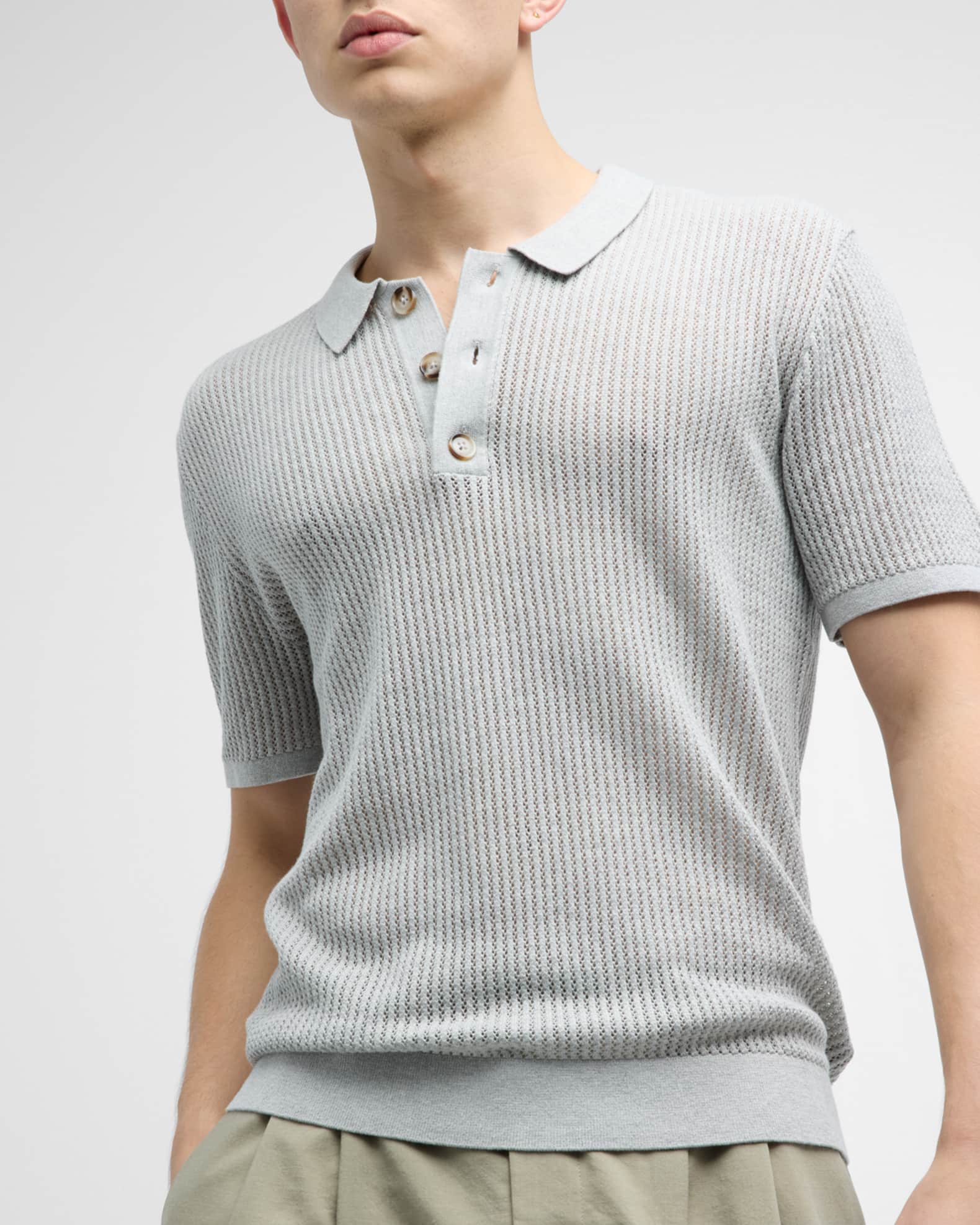 Rails Men's Nathan Knit Polo Shirt | Neiman Marcus