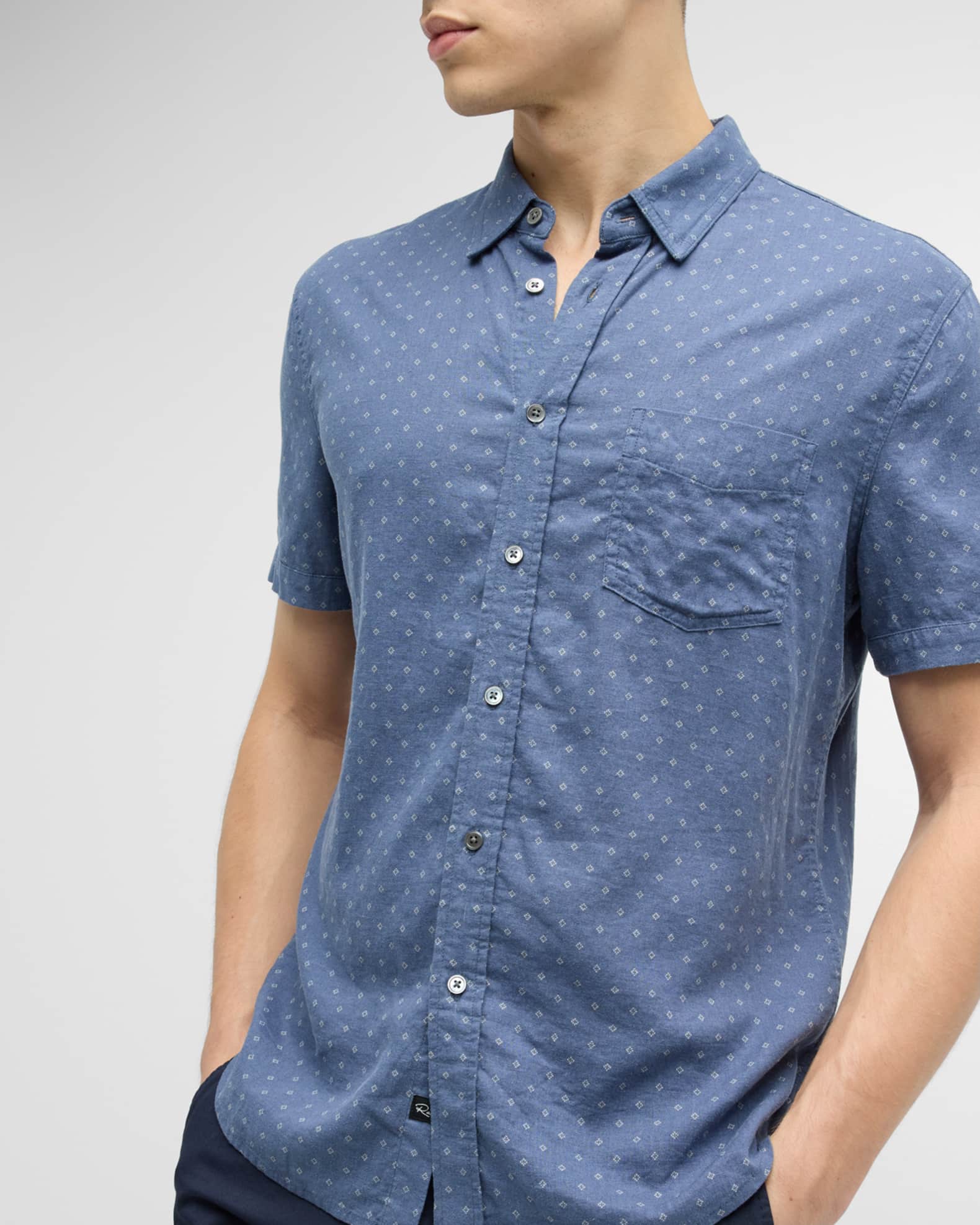 Rails Men's Patterned Button-Down Shirt | Neiman Marcus