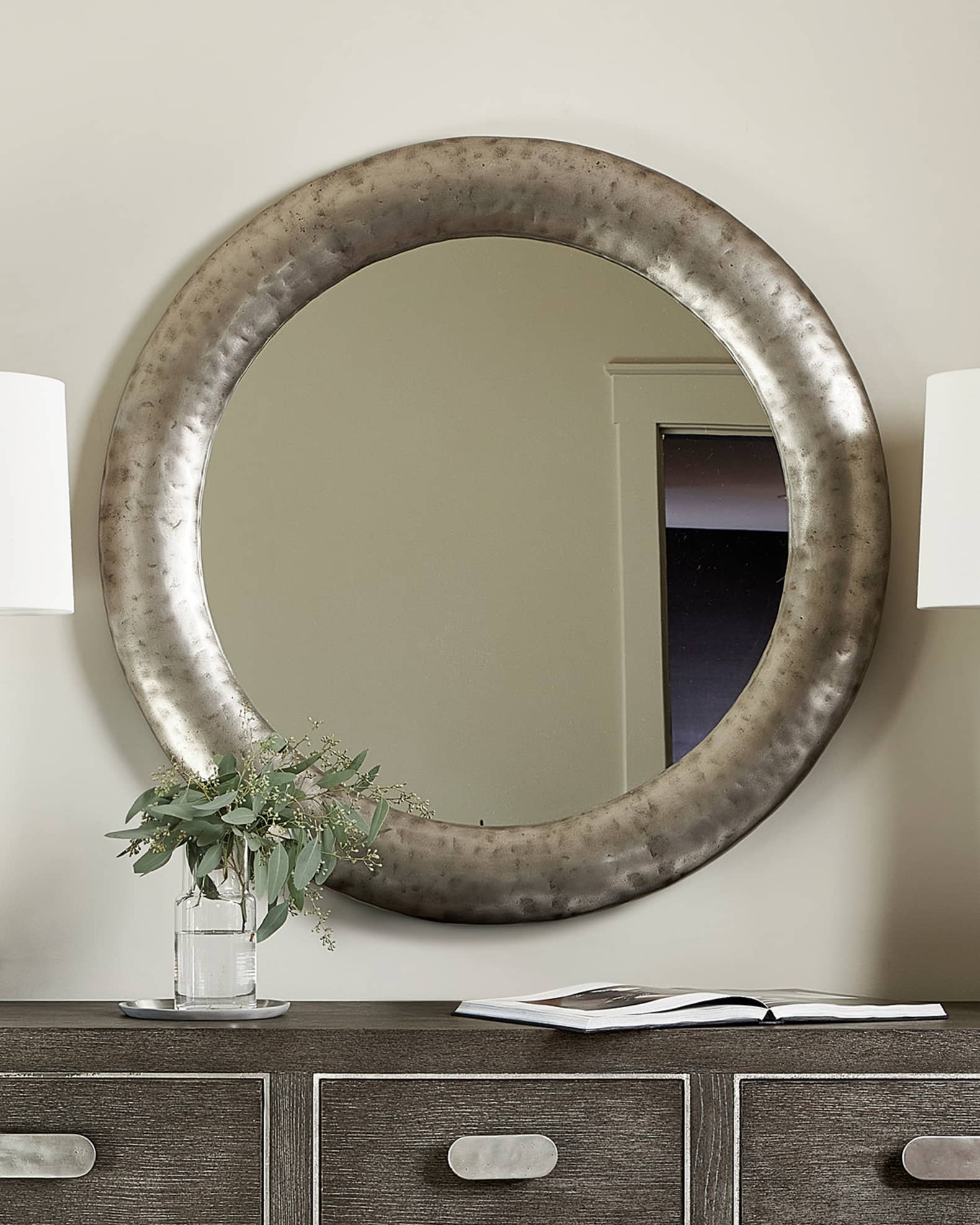 Bernhardt Prado 40" Round Mirror | Neiman Marcus
