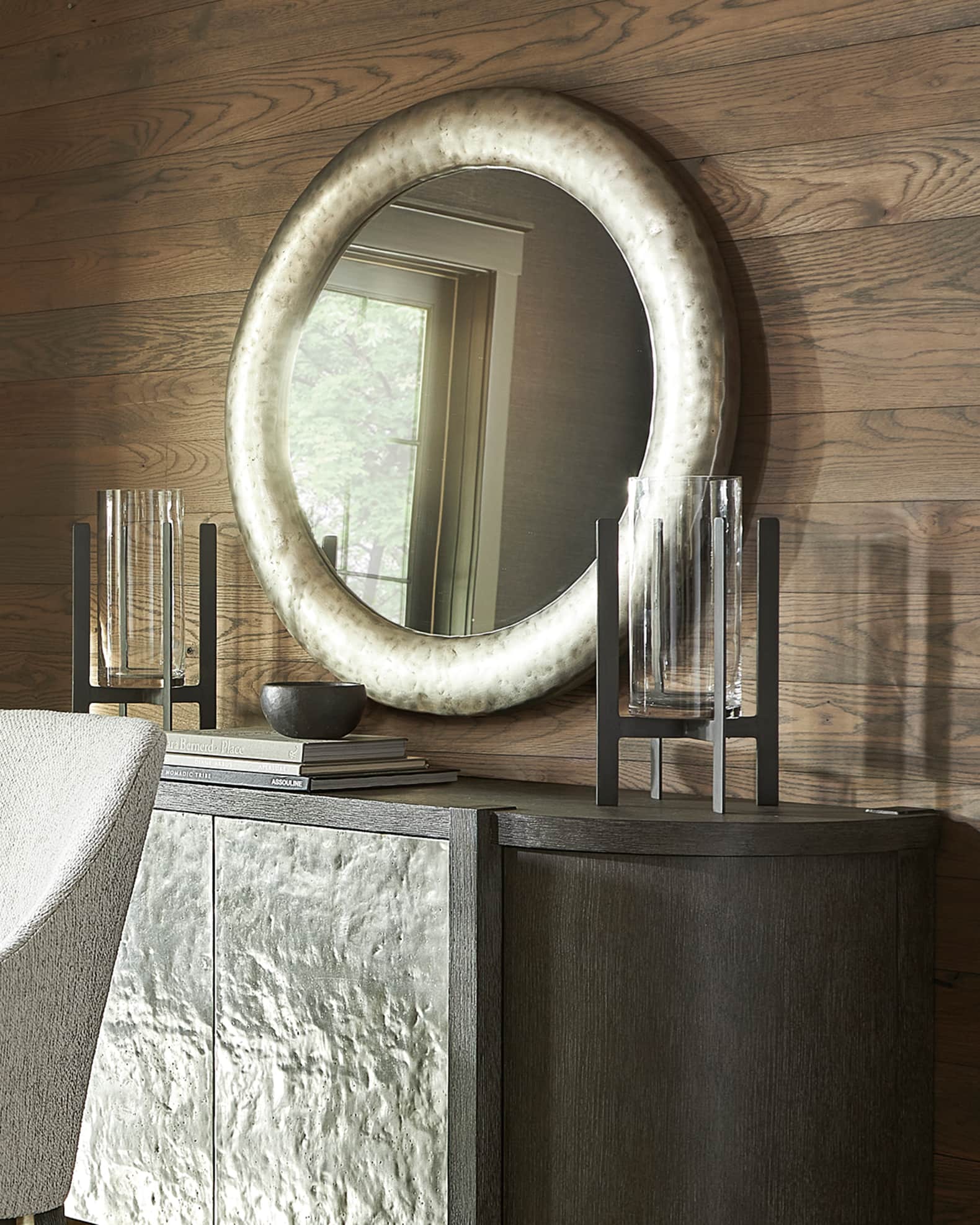Bernhardt Prado 40" Round Mirror | Neiman Marcus