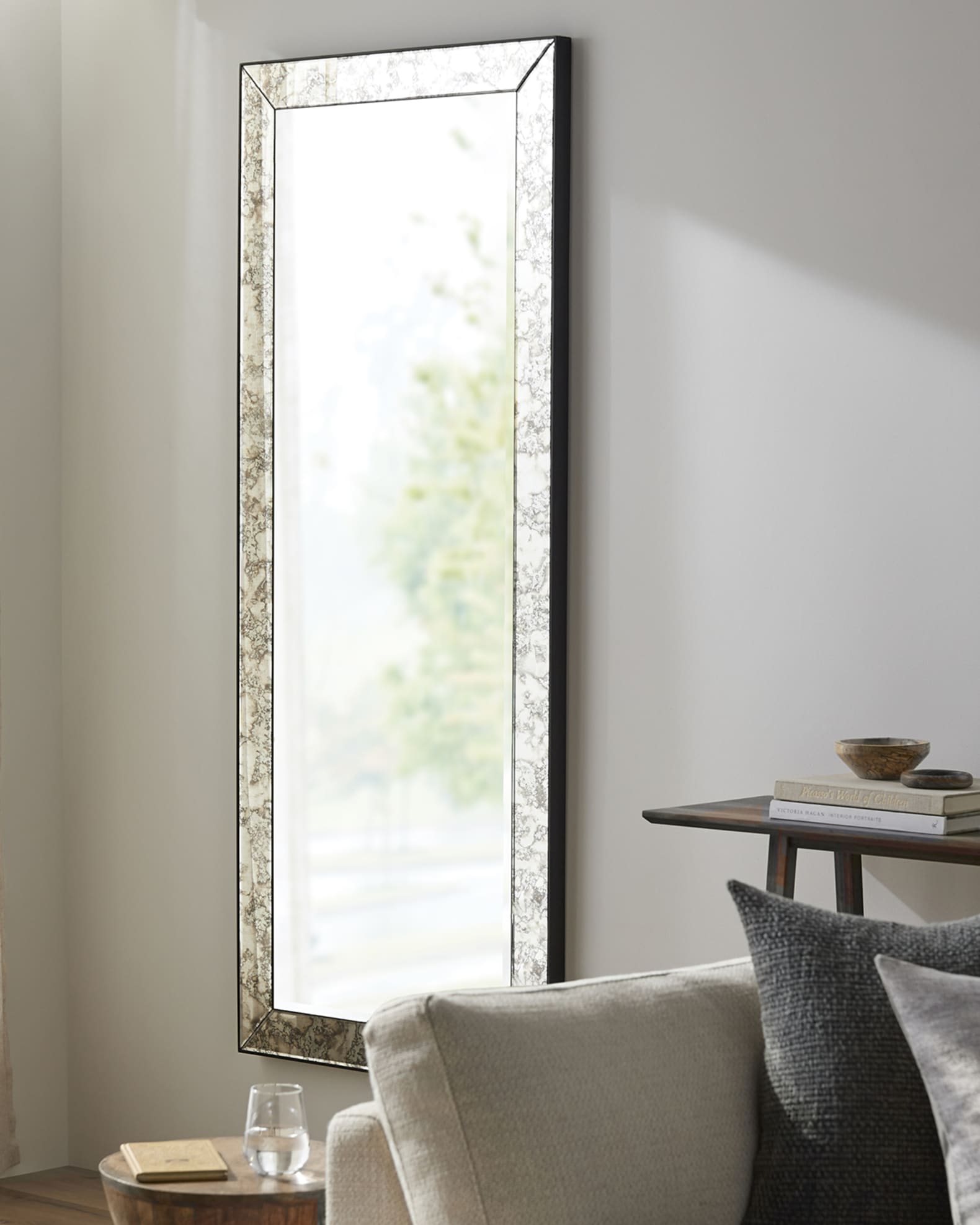 Surya Rugs Calloway 72" Floor Mirror | Neiman Marcus