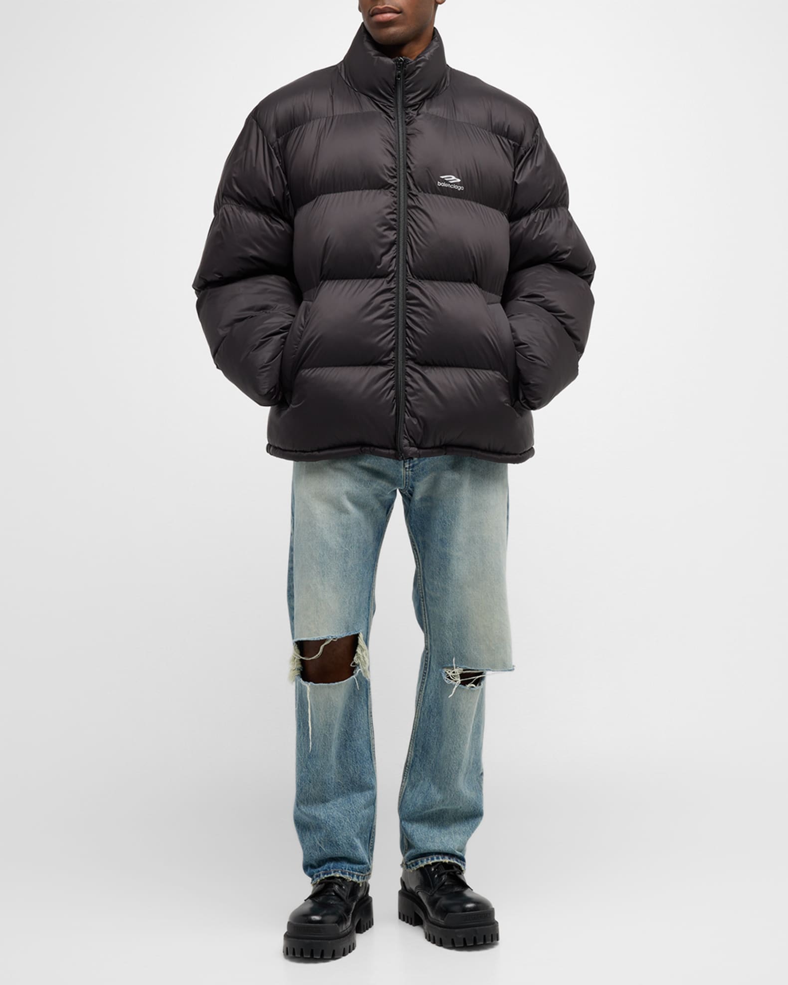 Balenciaga Men's 3B Sports Icon Ski Puffer | Neiman Marcus