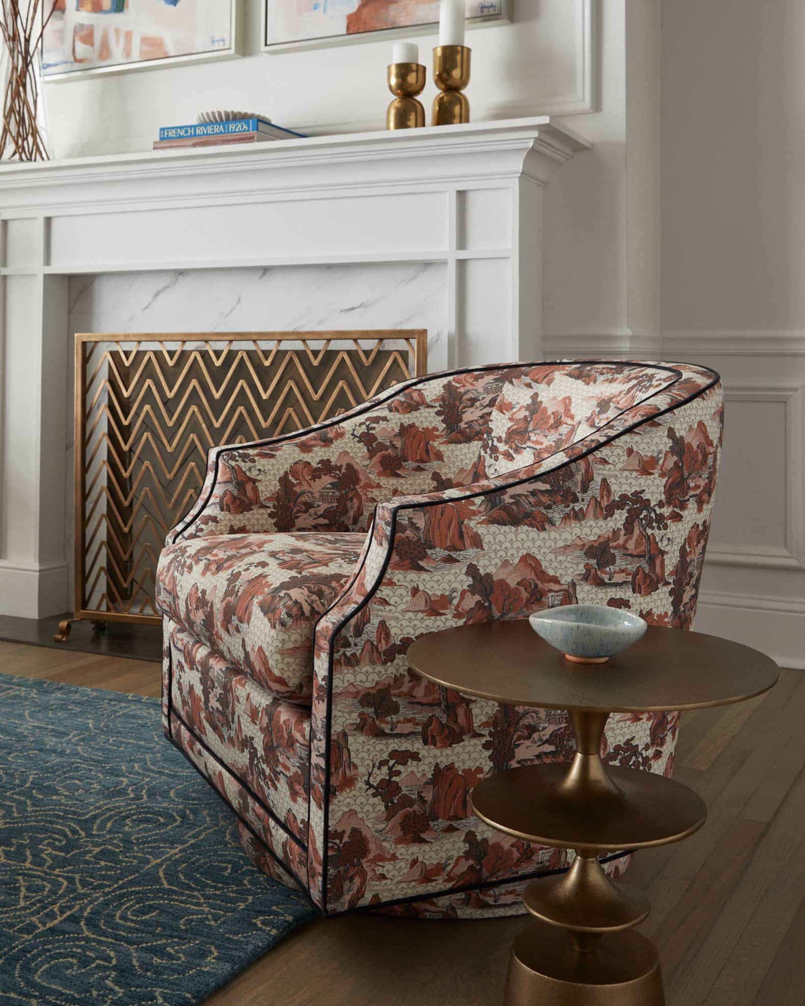 Massoud Greer Swivel Chair | Neiman Marcus