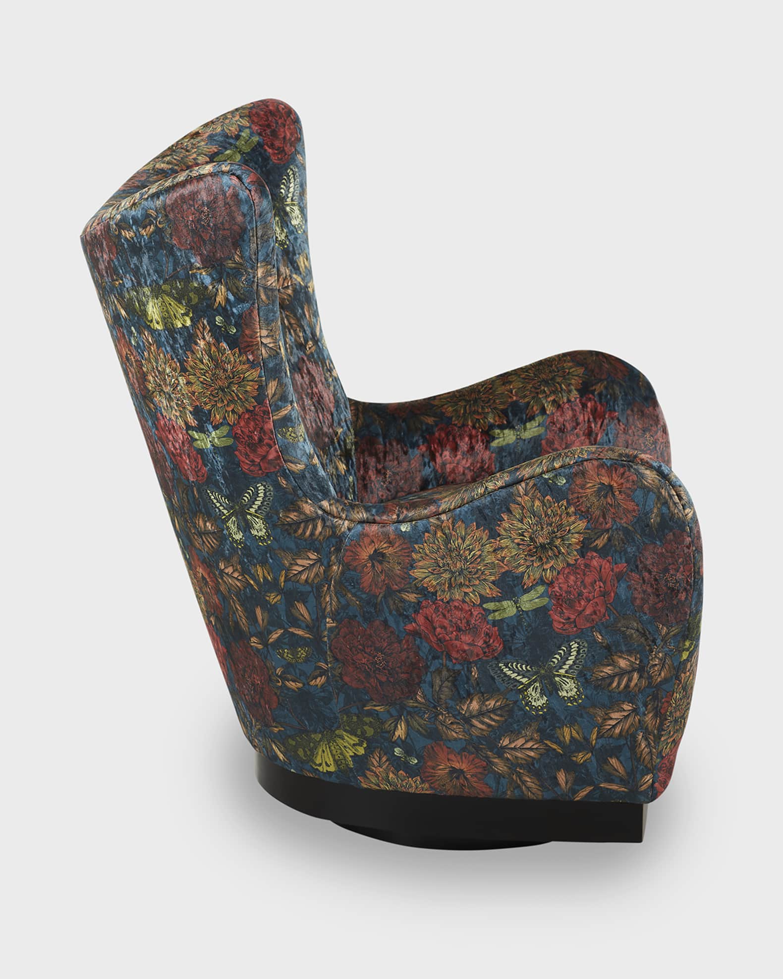 Massoud Vesper Swivel Wing Chair | Neiman Marcus