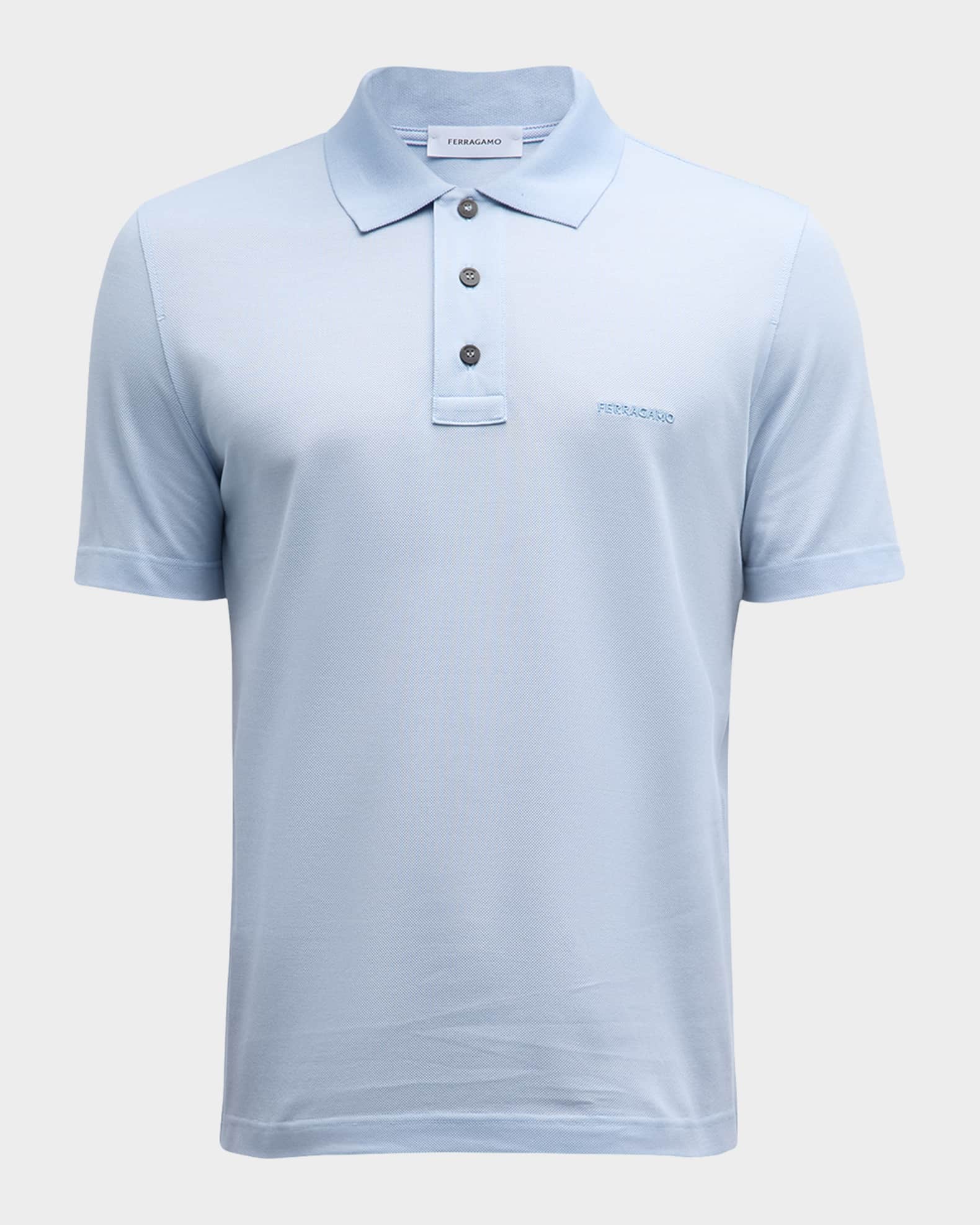 Ferragamo Men's 3-Button Polo Shirt | Neiman Marcus