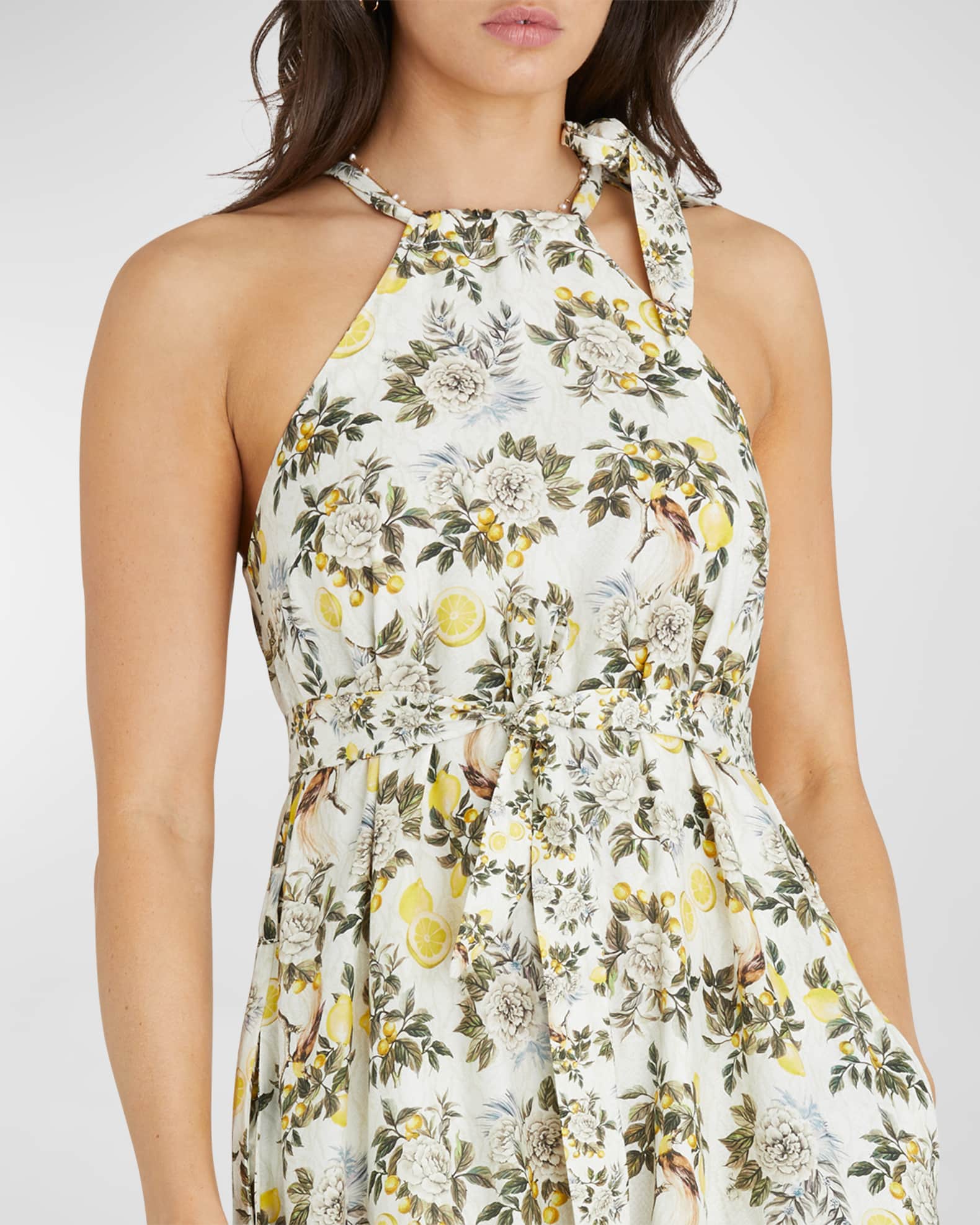 Aqua Blu Australia Clementine Zoe Halter Maxi Dress | Neiman Marcus