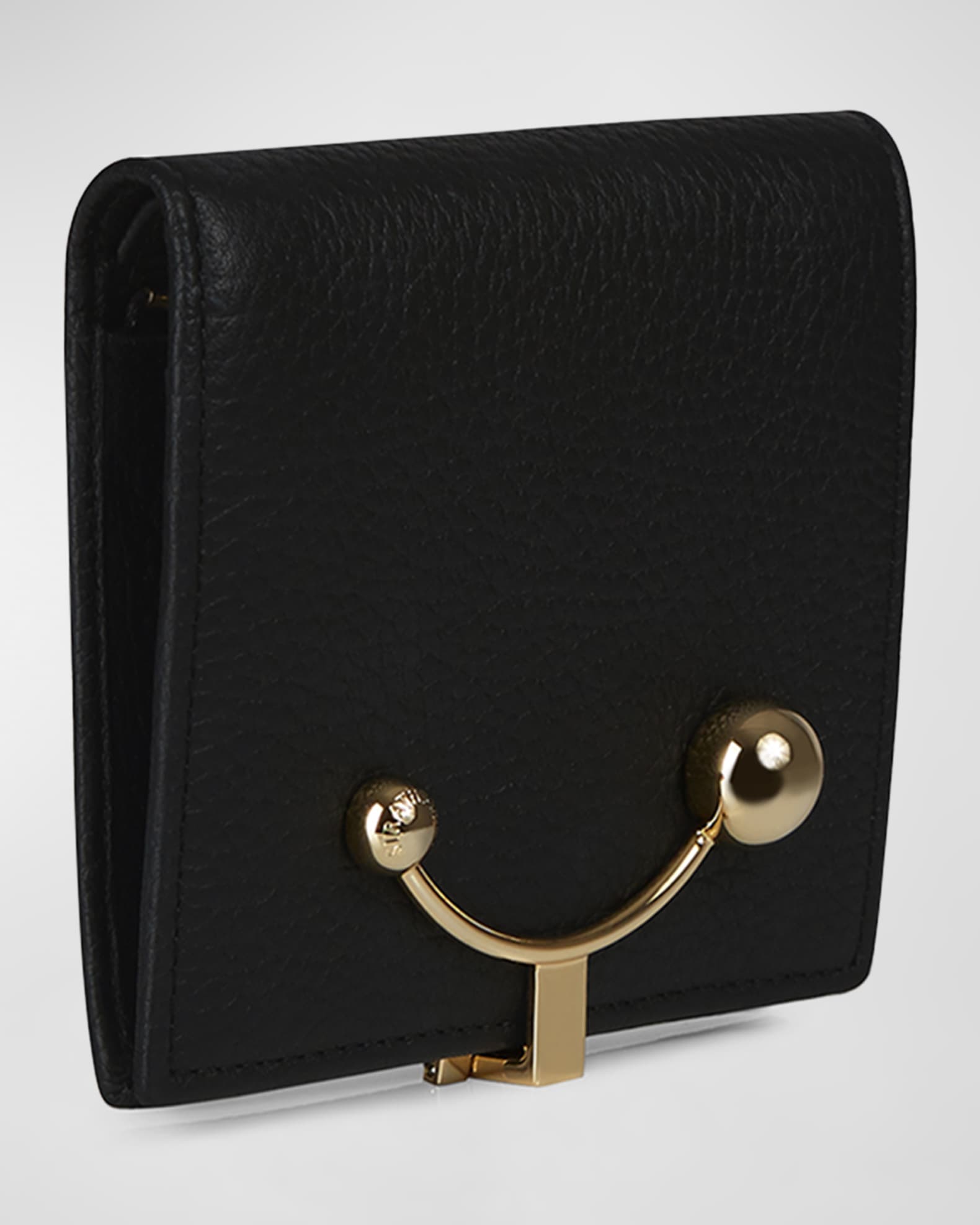 STRATHBERRY Crescent Flap Leather Wallet | Neiman Marcus