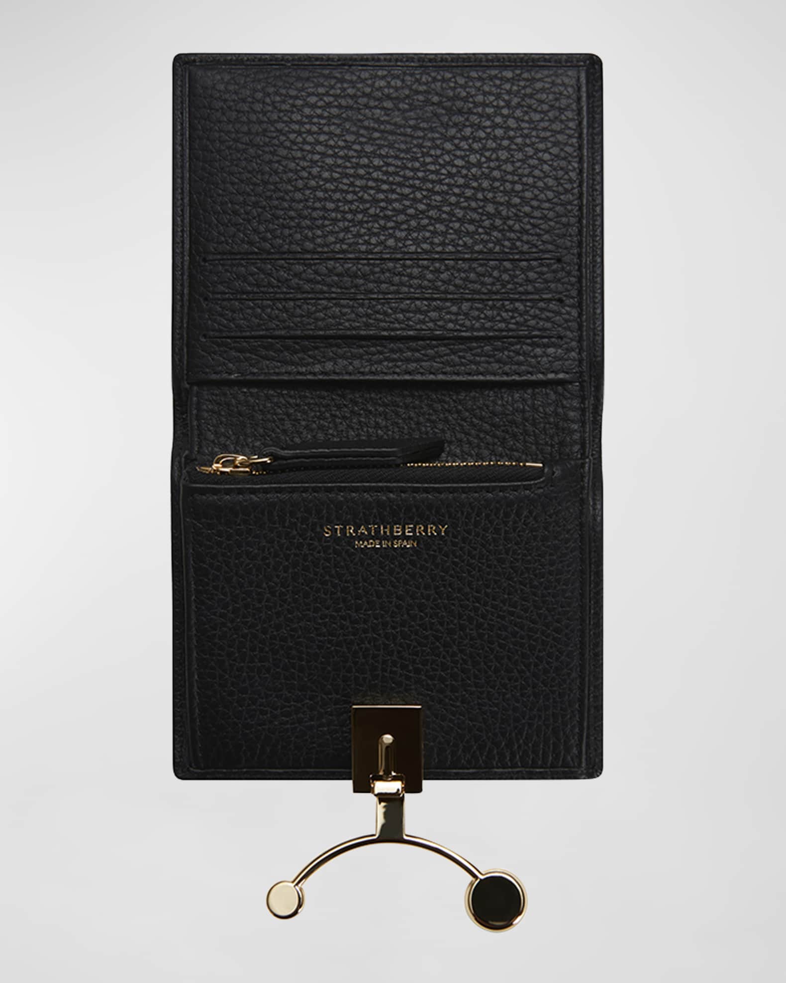 STRATHBERRY Crescent Flap Leather Wallet | Neiman Marcus