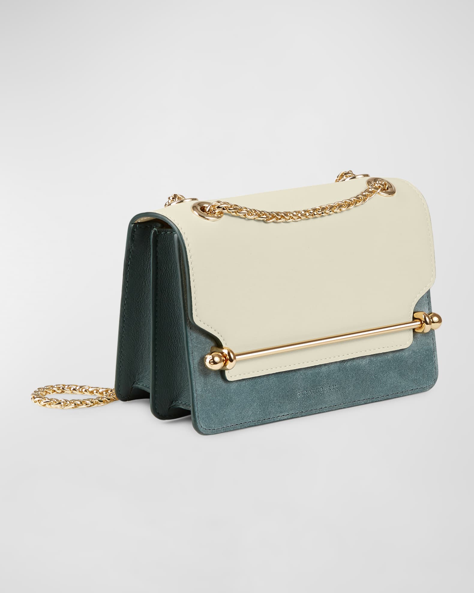 STRATHBERRY Mini East-West Mix Leather Shoulder Bag | Neiman Marcus