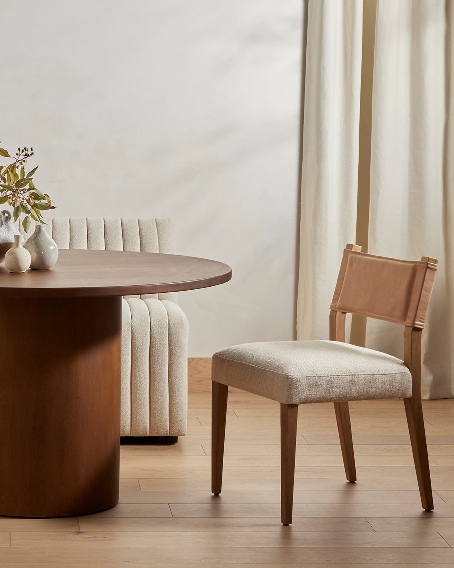Four Hands Ferris Leather Dining Side Chair | Neiman Marcus