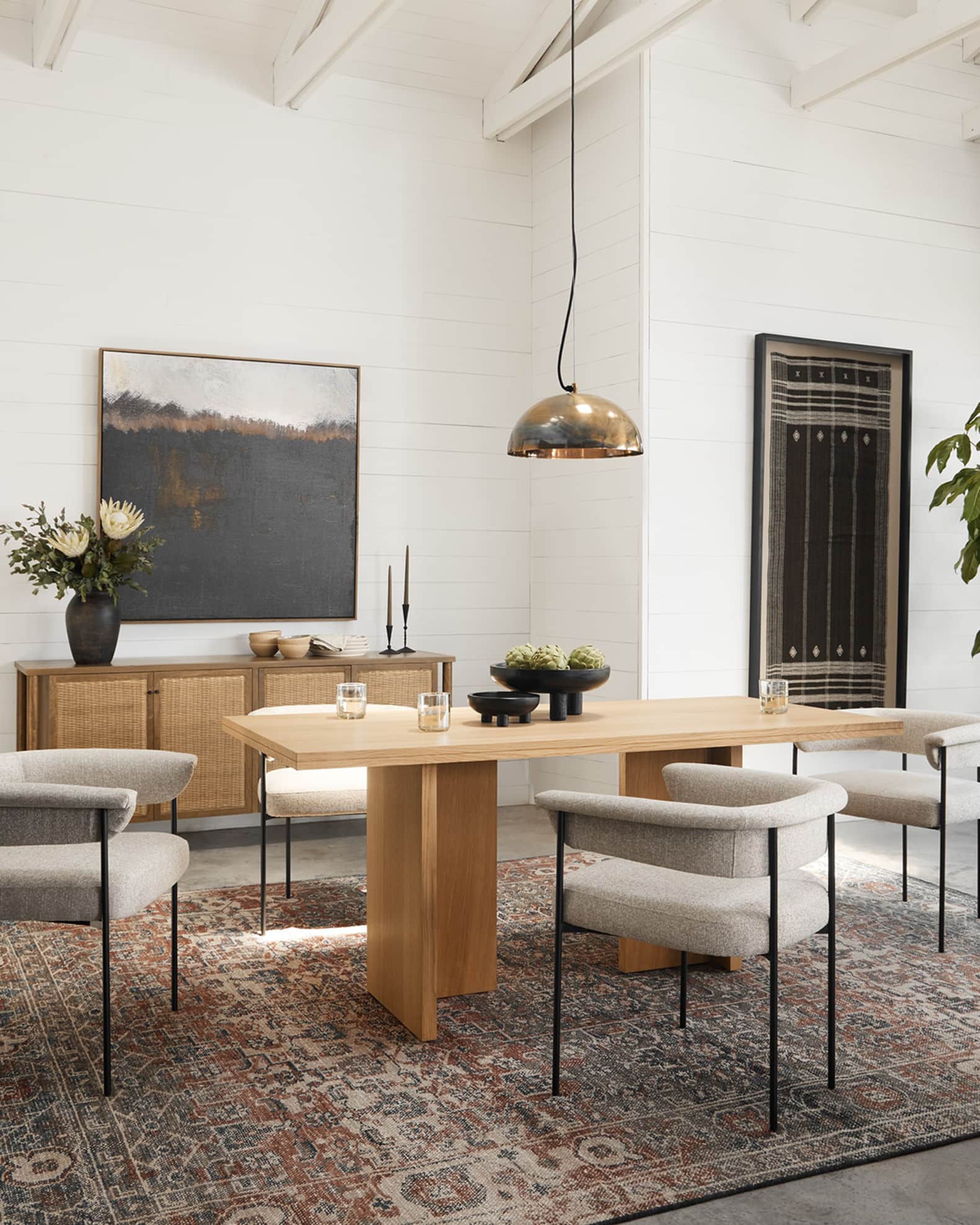 Four Hands Carrie Curved Back Arm Chair | Neiman Marcus