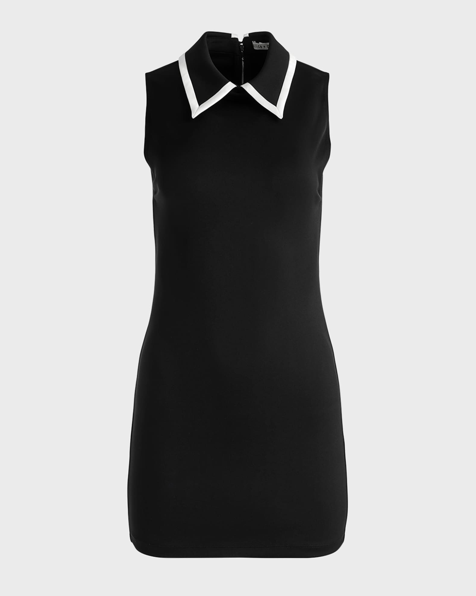 Alice + Olivia Wynell Collared Mini Dress | Neiman Marcus