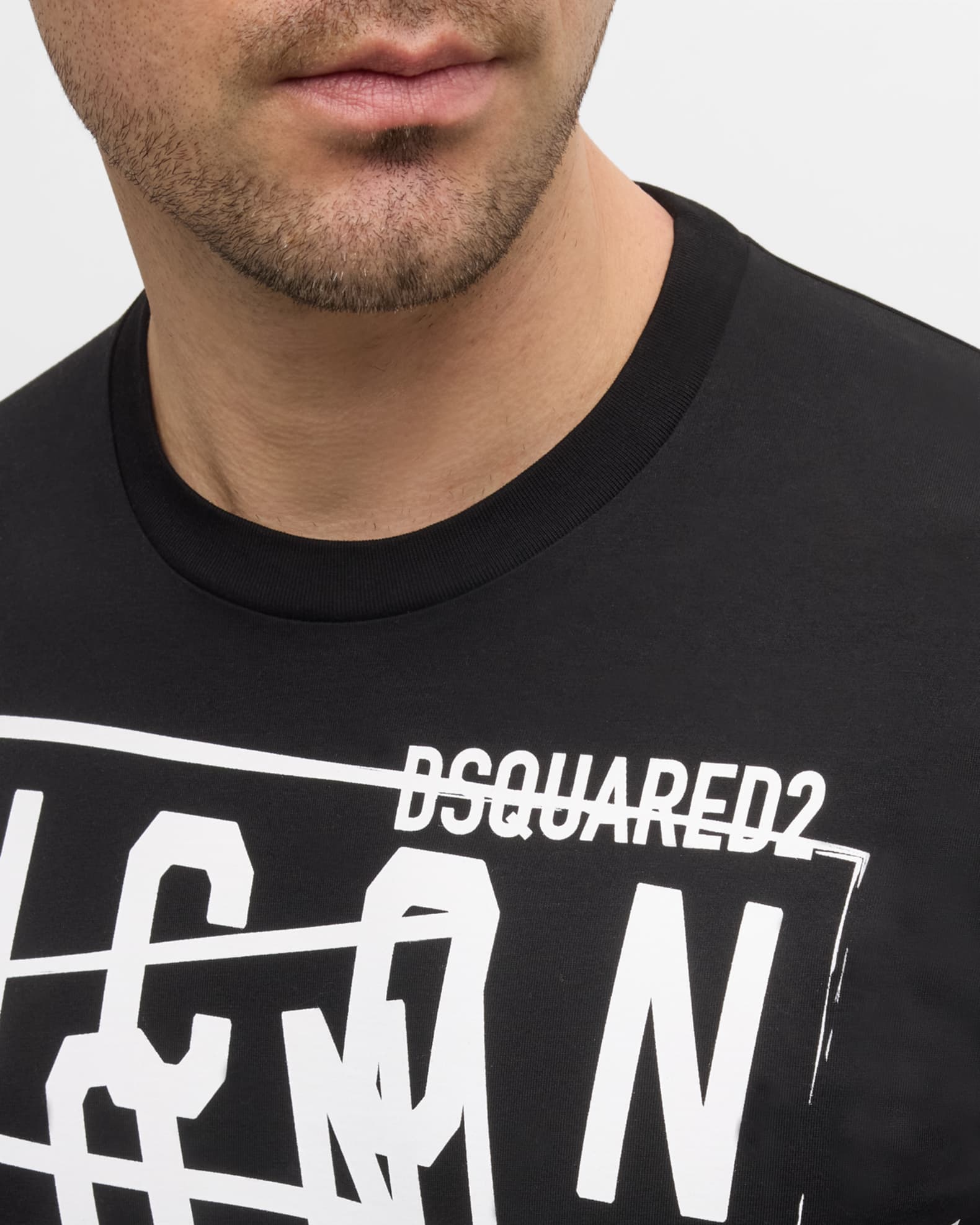Dsquared2 Men's Icon Stamps Cool Fit T-Shirt | Neiman Marcus