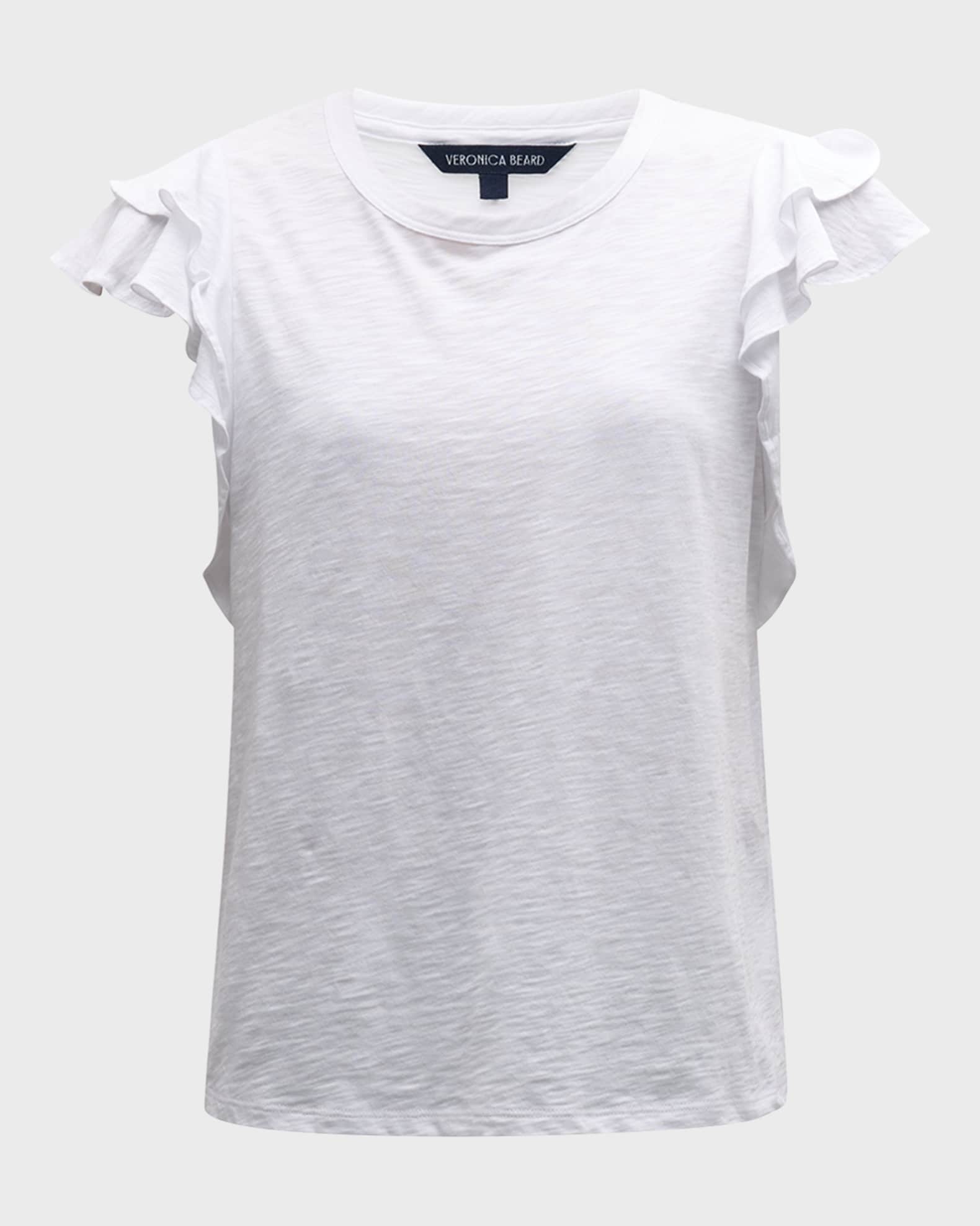 Veronica Beard Akeela Cotton Pocket Tee | Neiman Marcus