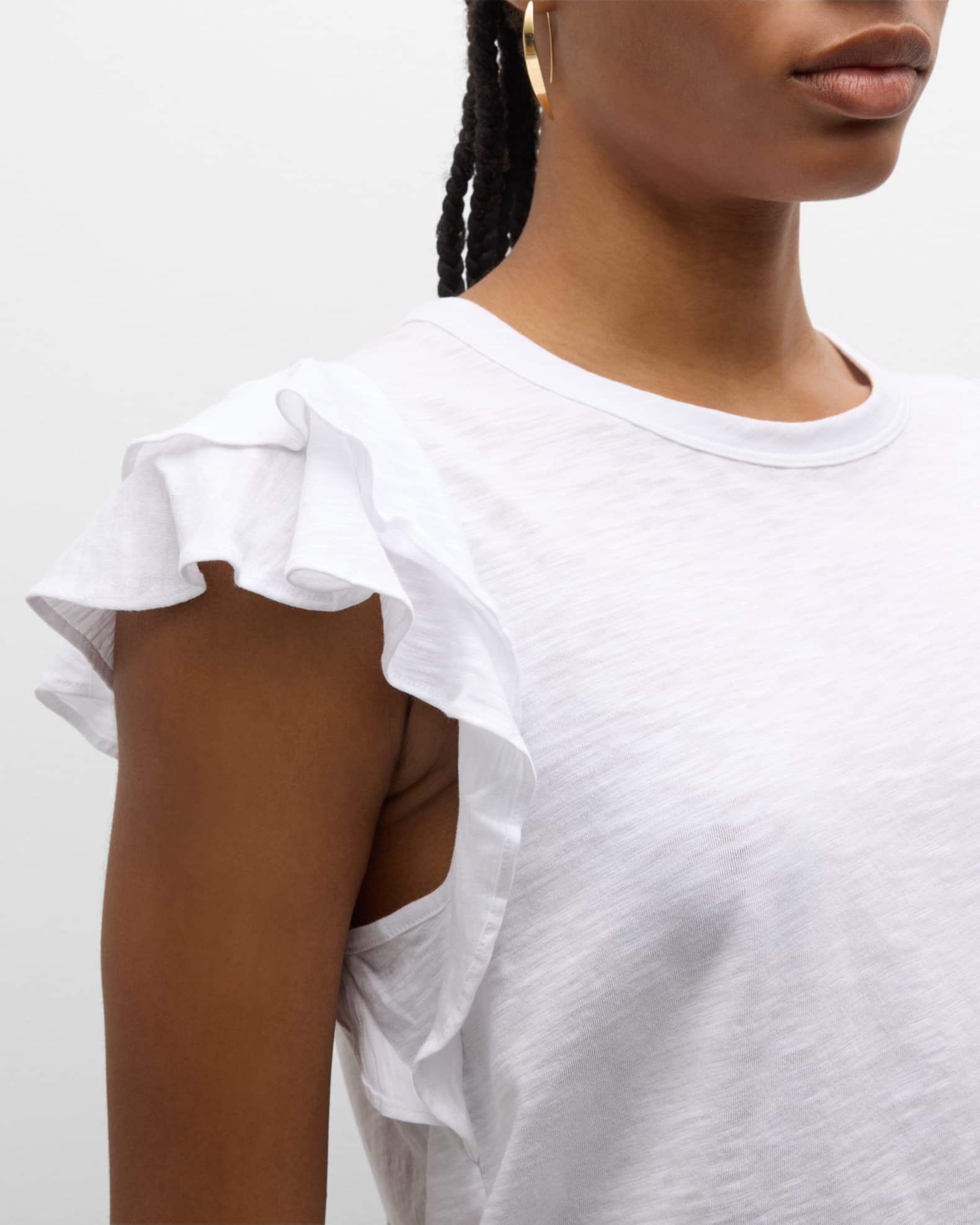 Veronica Beard Akeela Cotton Pocket Tee | Neiman Marcus